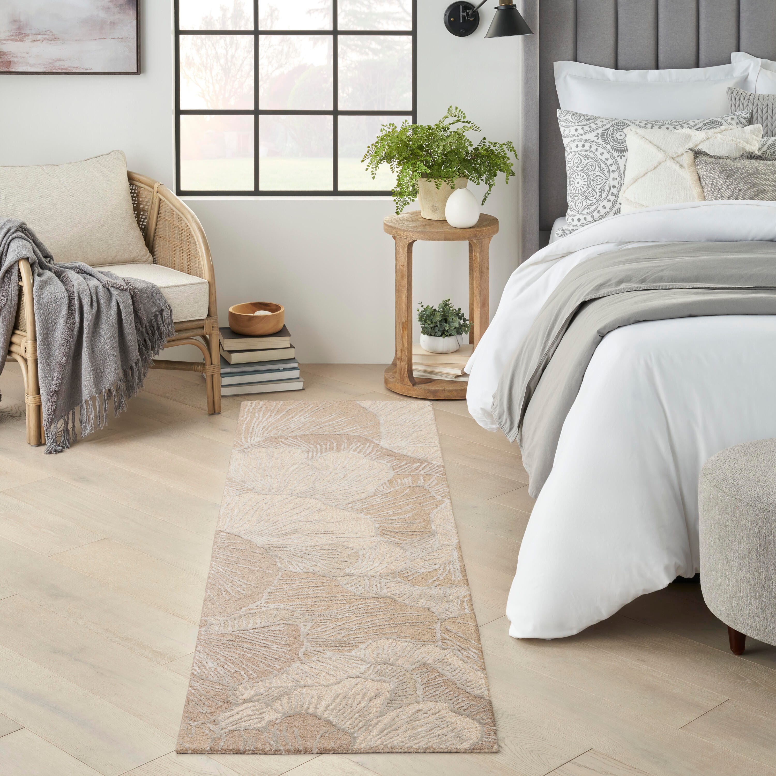 Click here for Nourison Home Avra 23 x 76 Runner Rug  Taupe prices