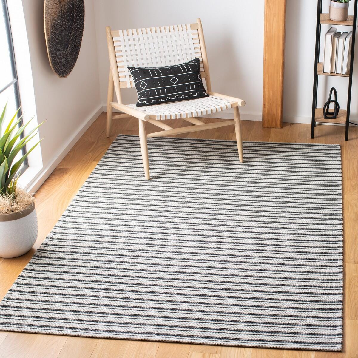 Click here for Safavieh Augustine Striped 4 x 6 Area Rug  Black/L... prices