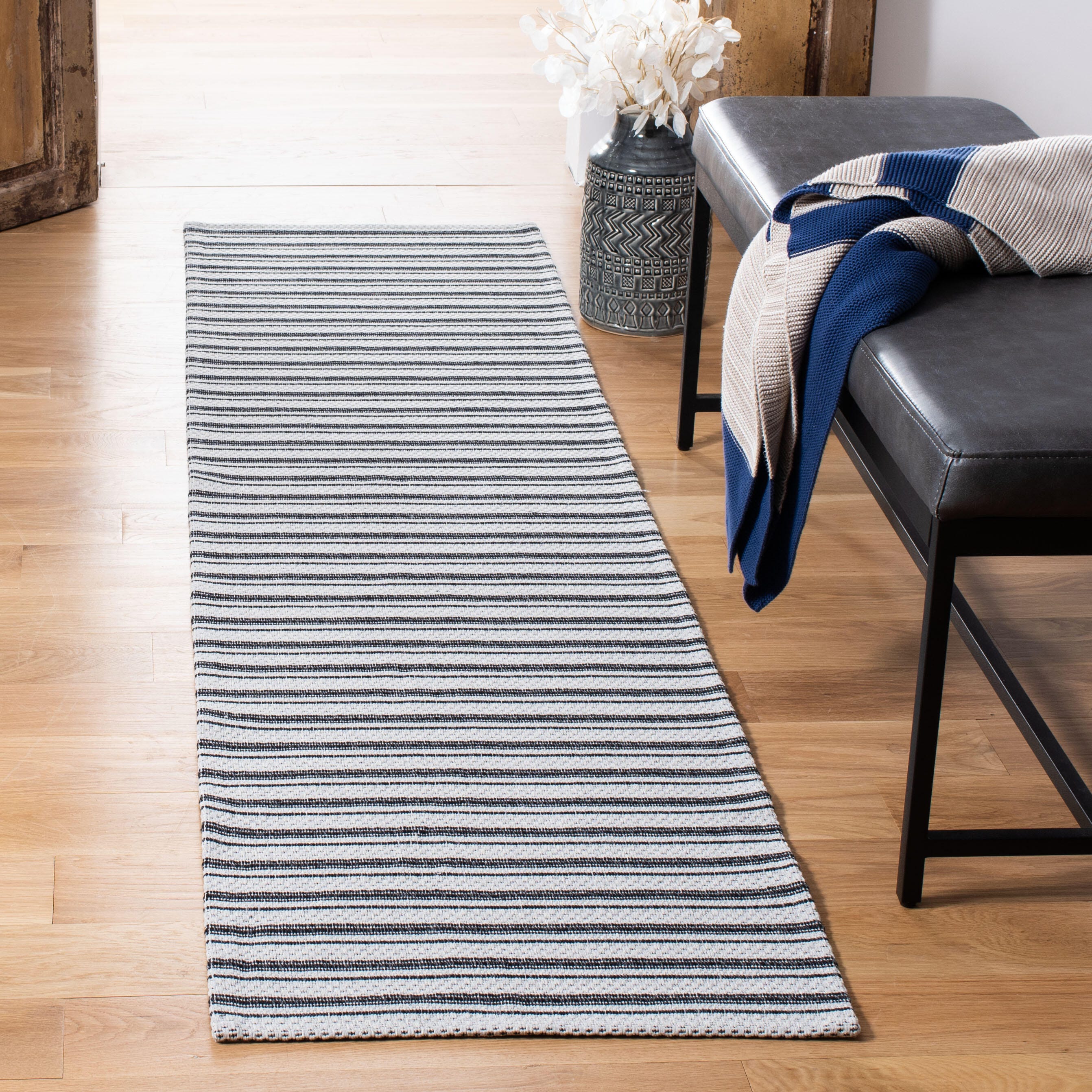 Click here for Safavieh Augustine Striped 210 x 5 Area Rug  Black... prices