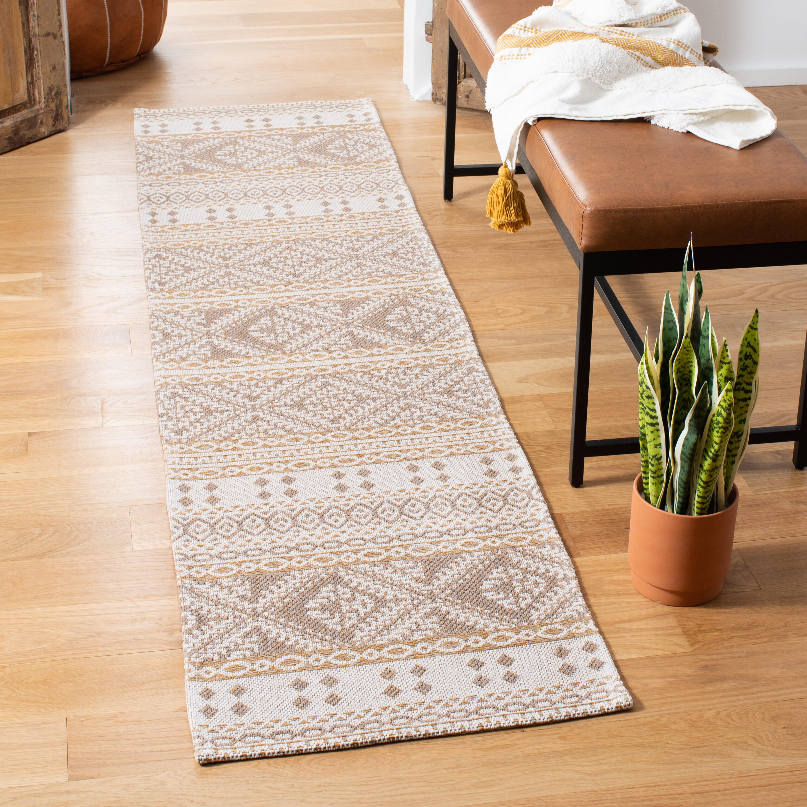 Click here for Safavieh Augustine 210 x 5 Area Rug  Taupe/Cream prices