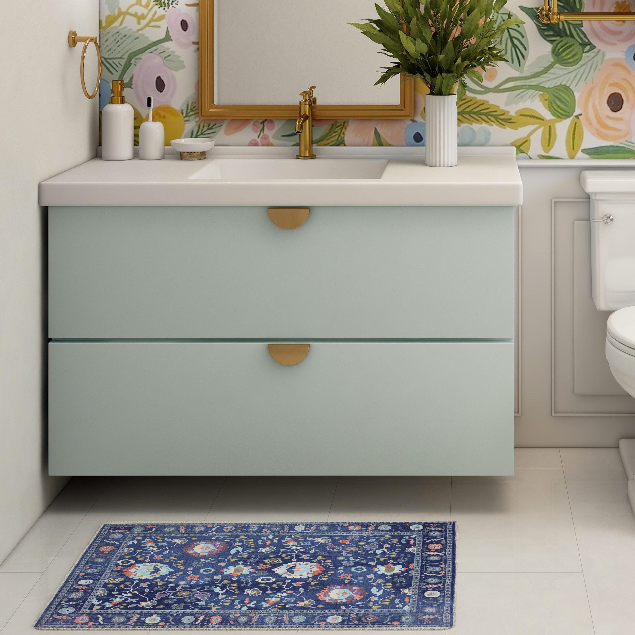 Click here for Linon Lana Edina 2 X 3 Accent Rug  Navy prices