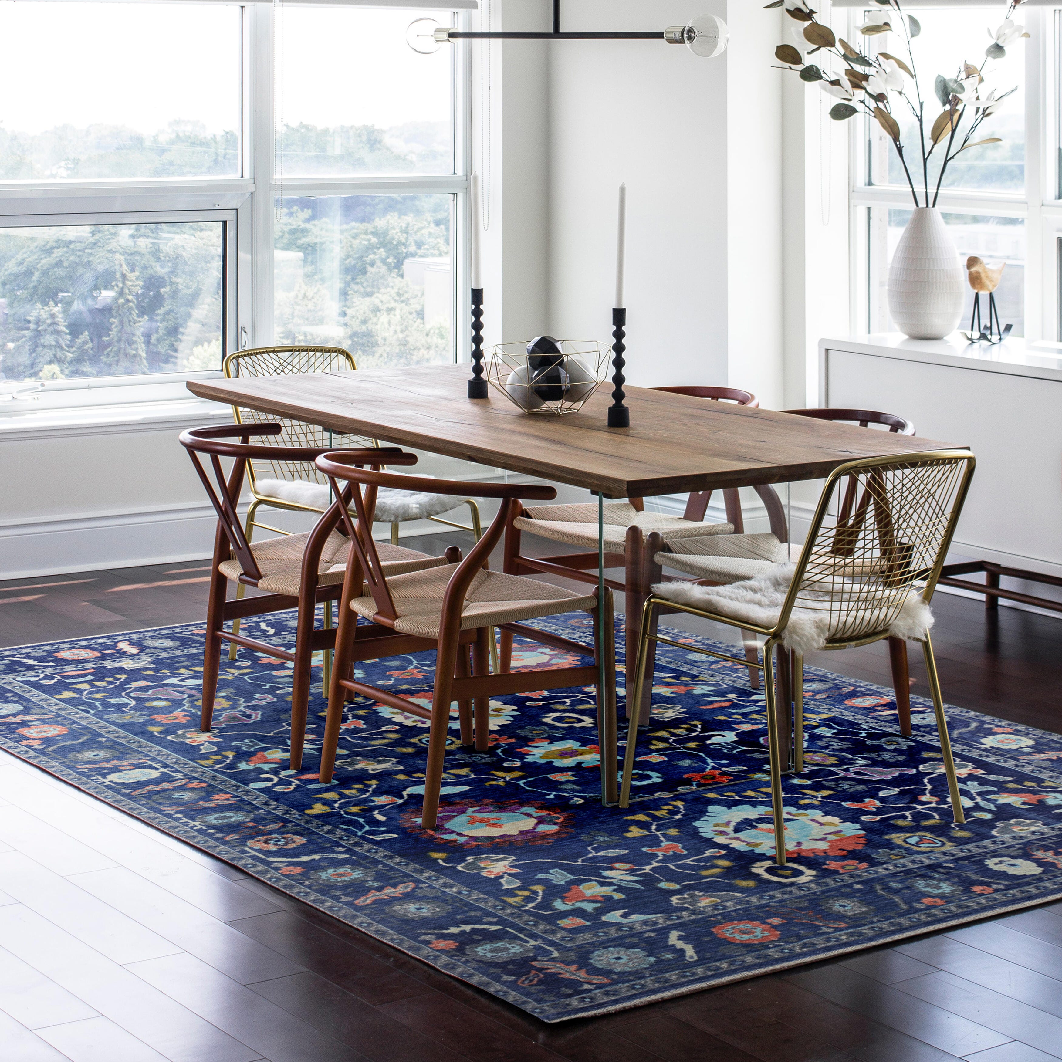 Click here for Linon Lana Edina 8 X 10 Area Rug  Navy prices