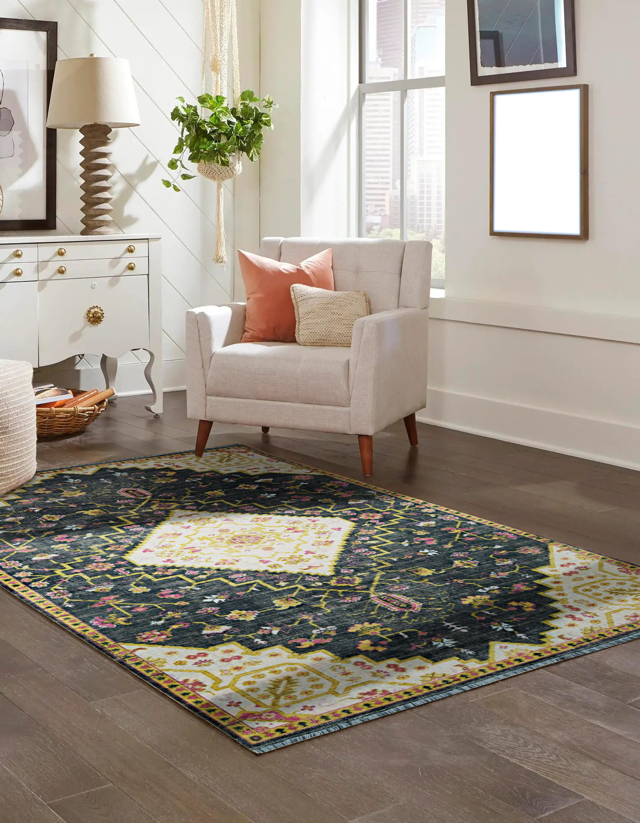 Click here for Linon Lana Gazia 5 X 7 Area Rug  Black prices