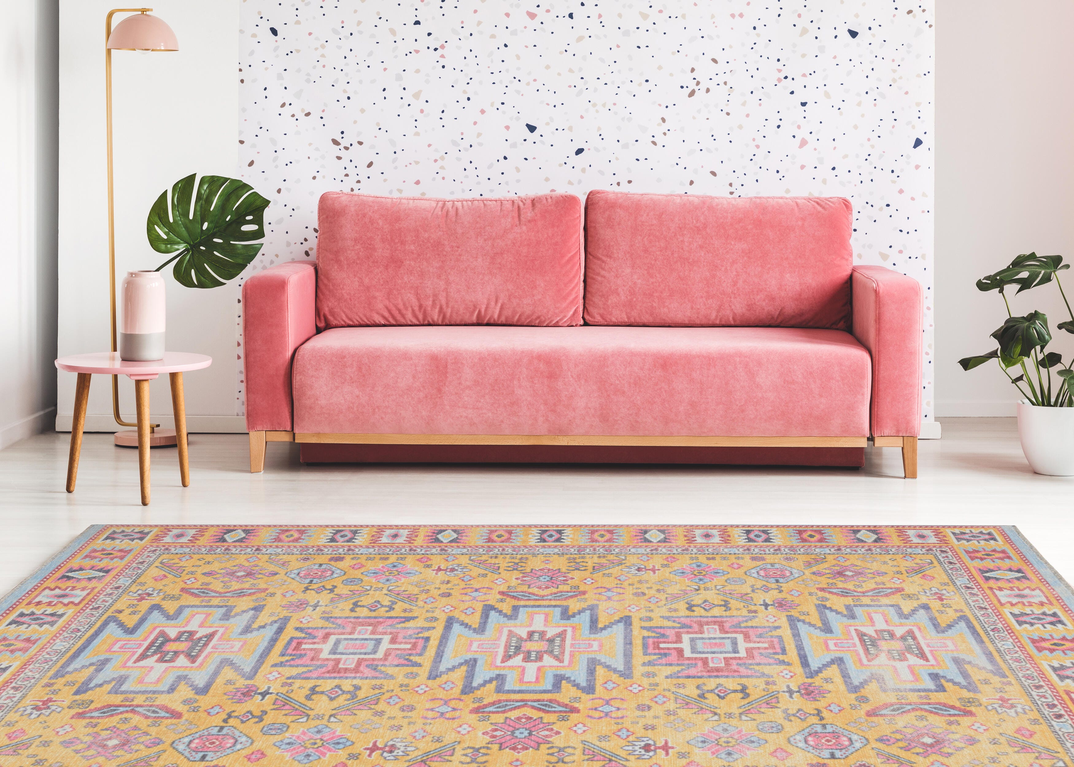 Click here for Linon Lana Sivas 8 X 10 Area Rug  Yellow prices