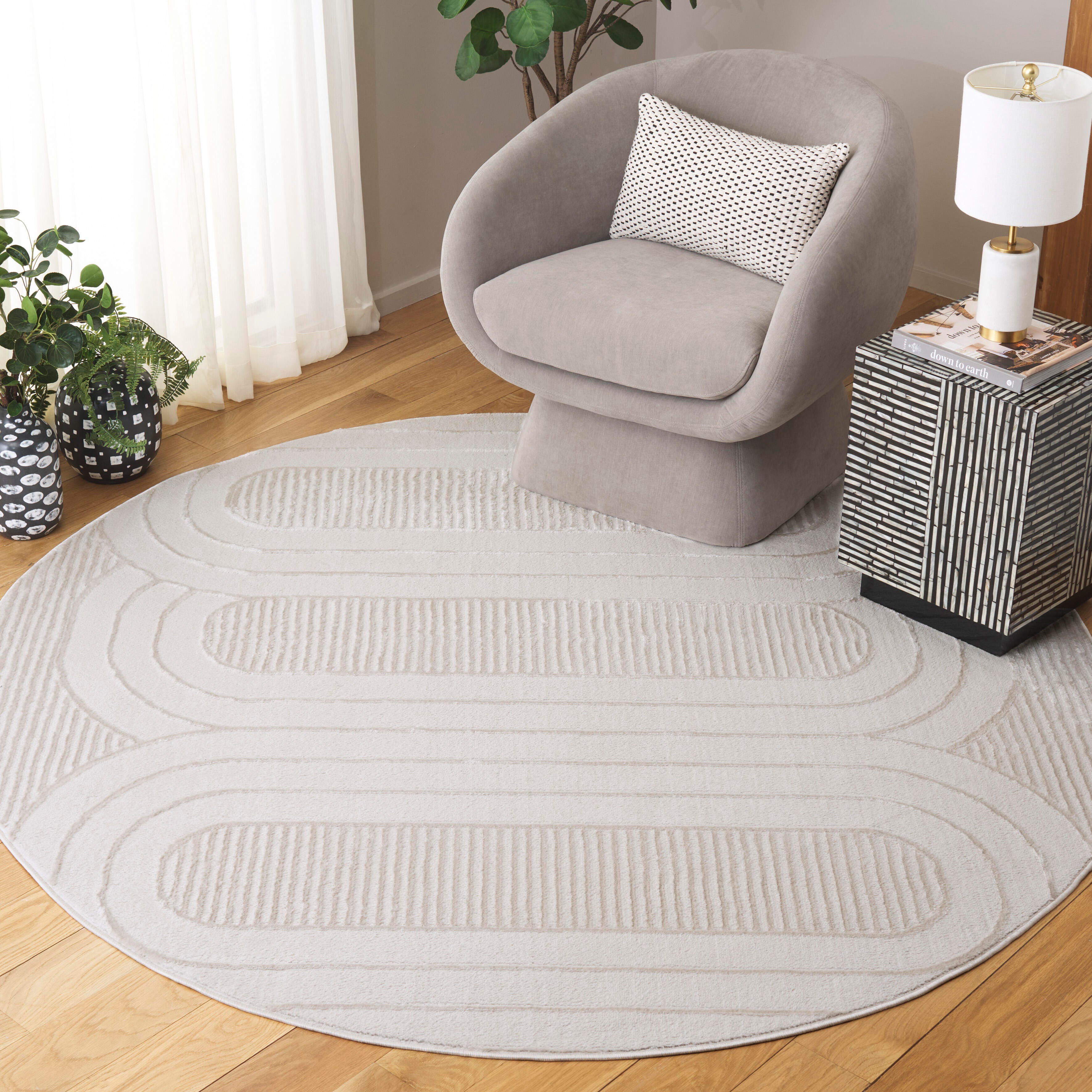 Click here for Safavieh Archway Azzurra 6 7 x Round Area Rug  Ivo... prices