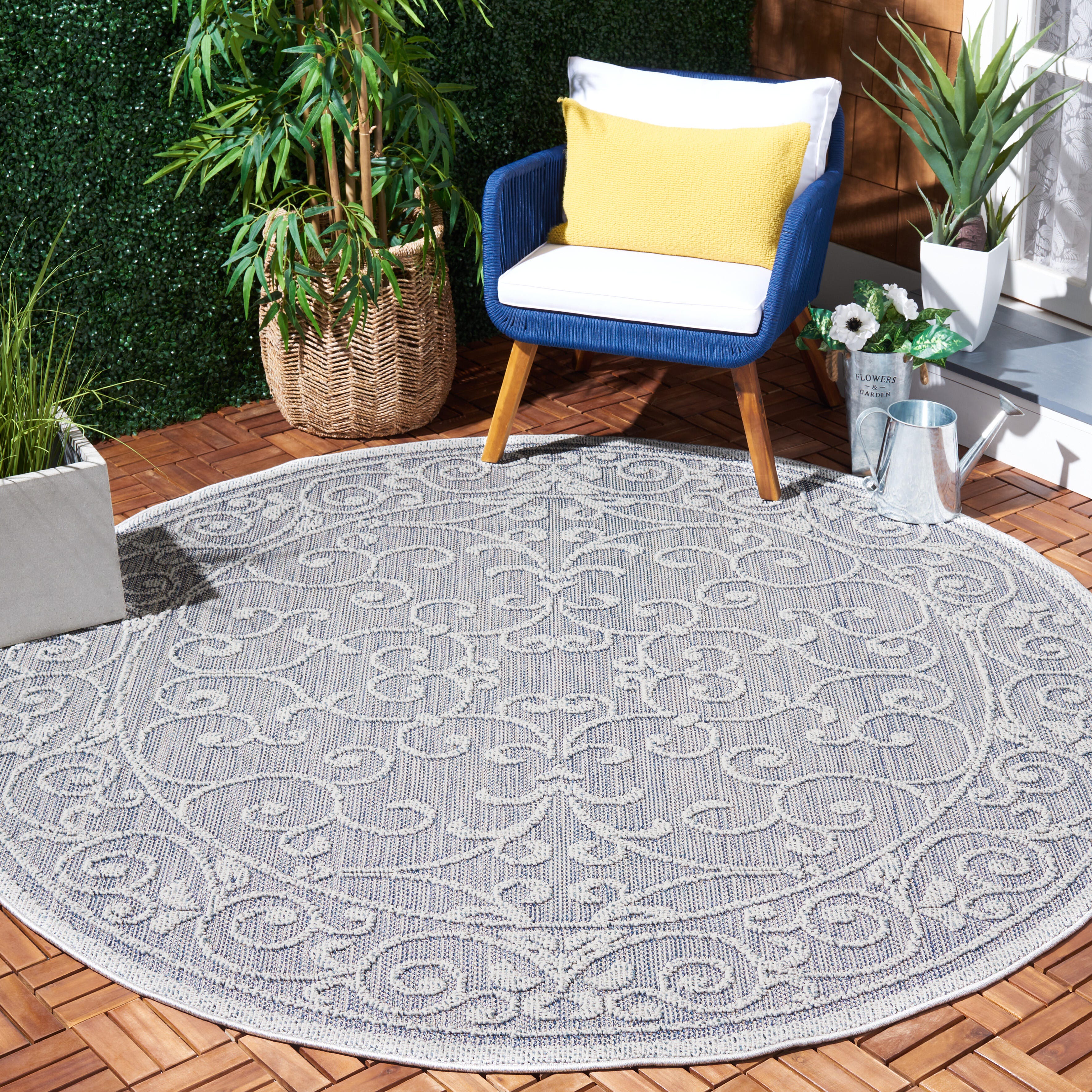 Click here for Safavieh Global Julija 6 7 x 6 7 Round Area Rug  B... prices