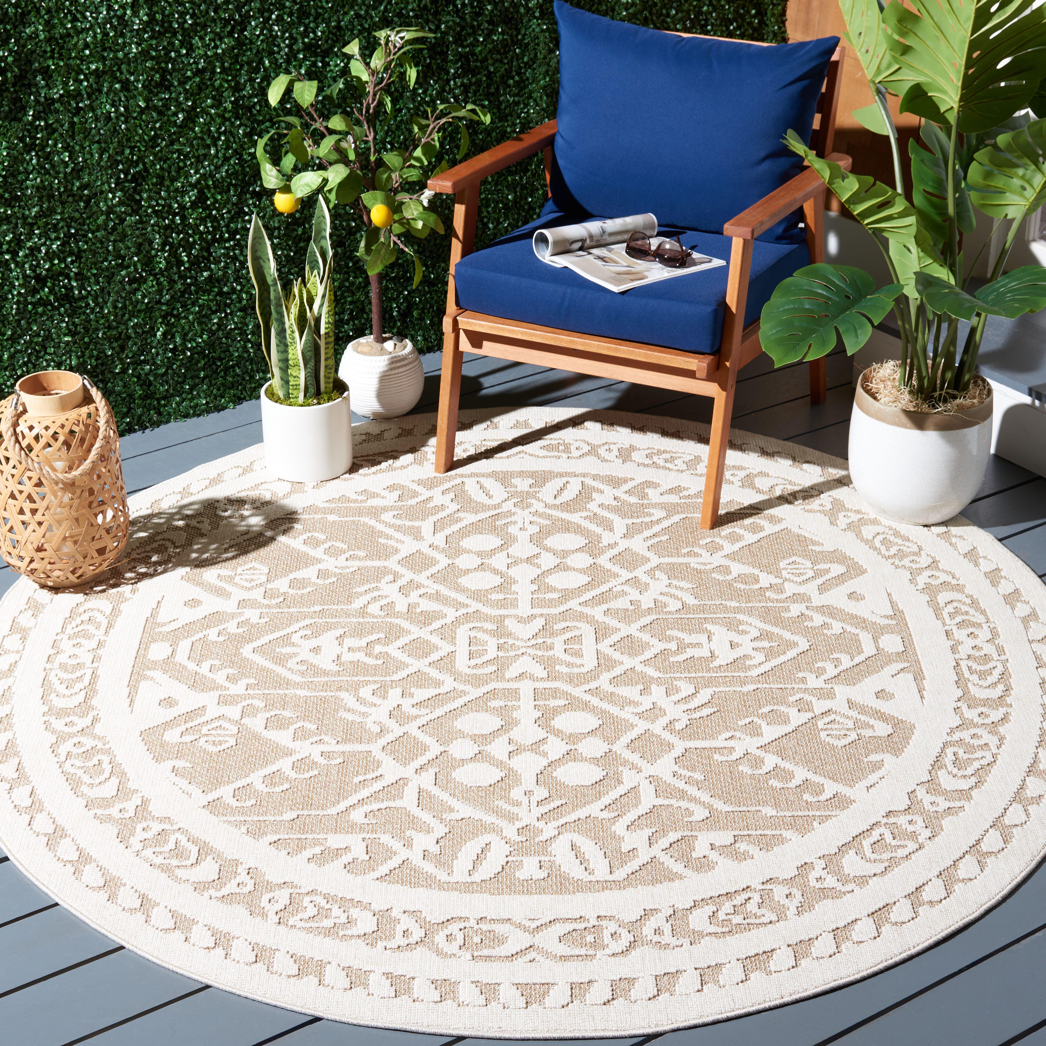 Click here for Safavieh Global Anitha 6 7 x 6 7 Round Area Rug  B... prices