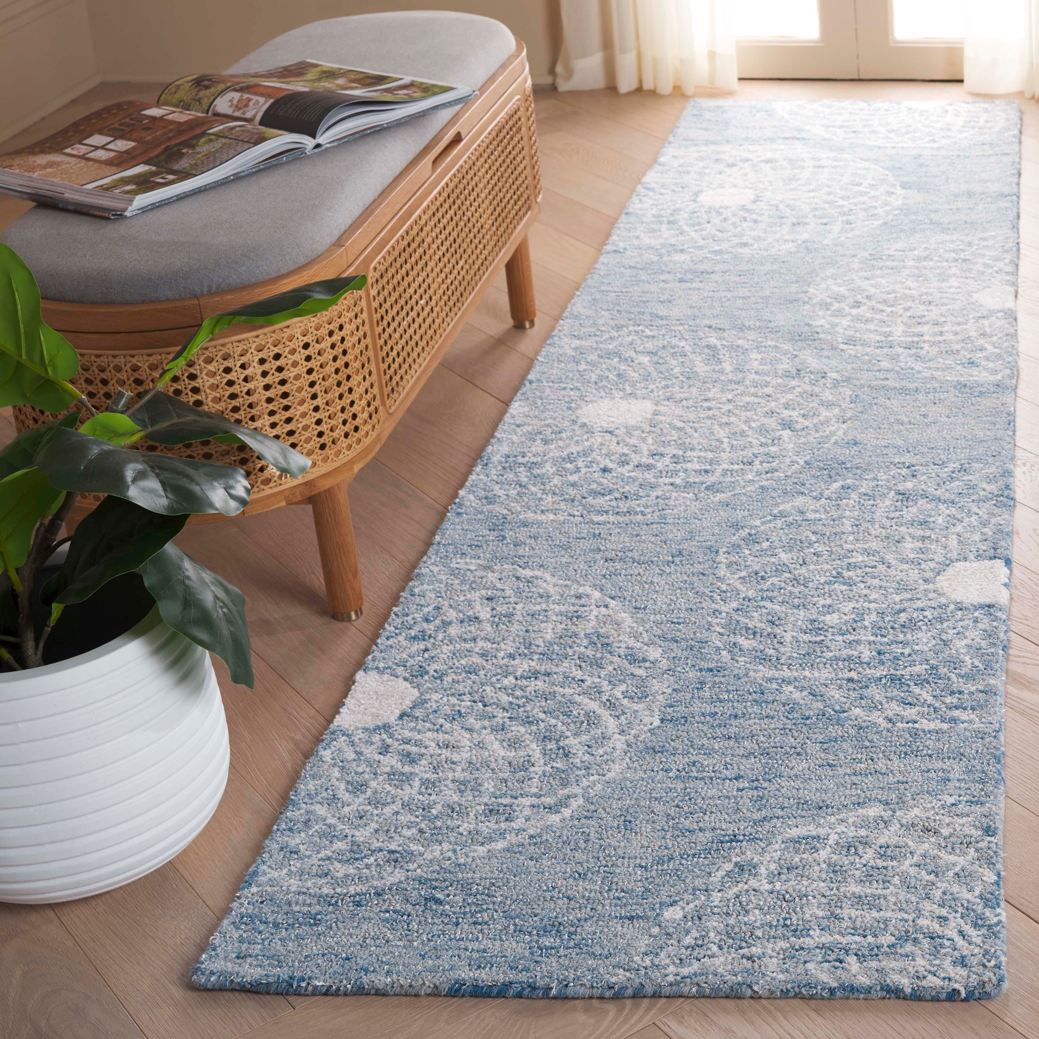 Click here for Safavieh Ebony Aoife 2 3 x 9 Runner Rug  Blue/Ivor... prices