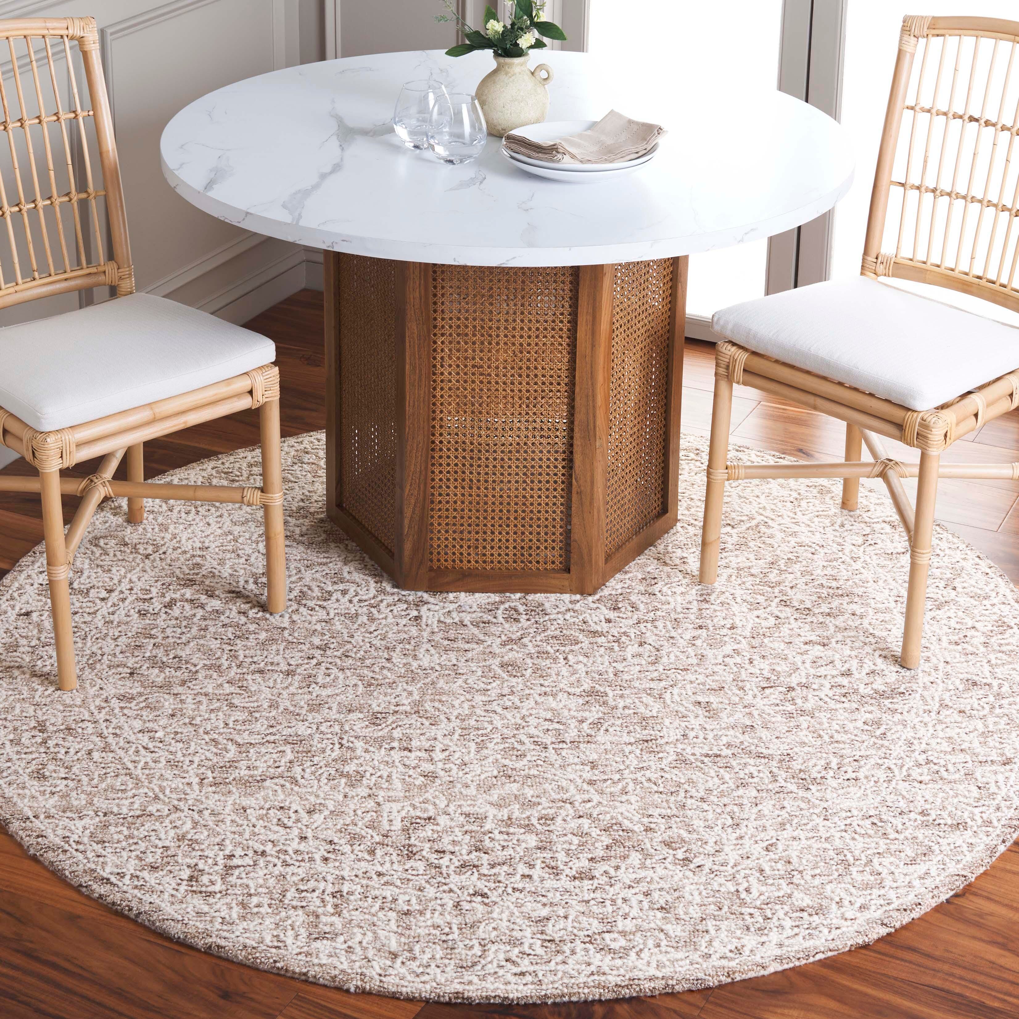 Click here for Safavieh Ebony Irinka 6 x Round Area Rug  Brown/Iv... prices