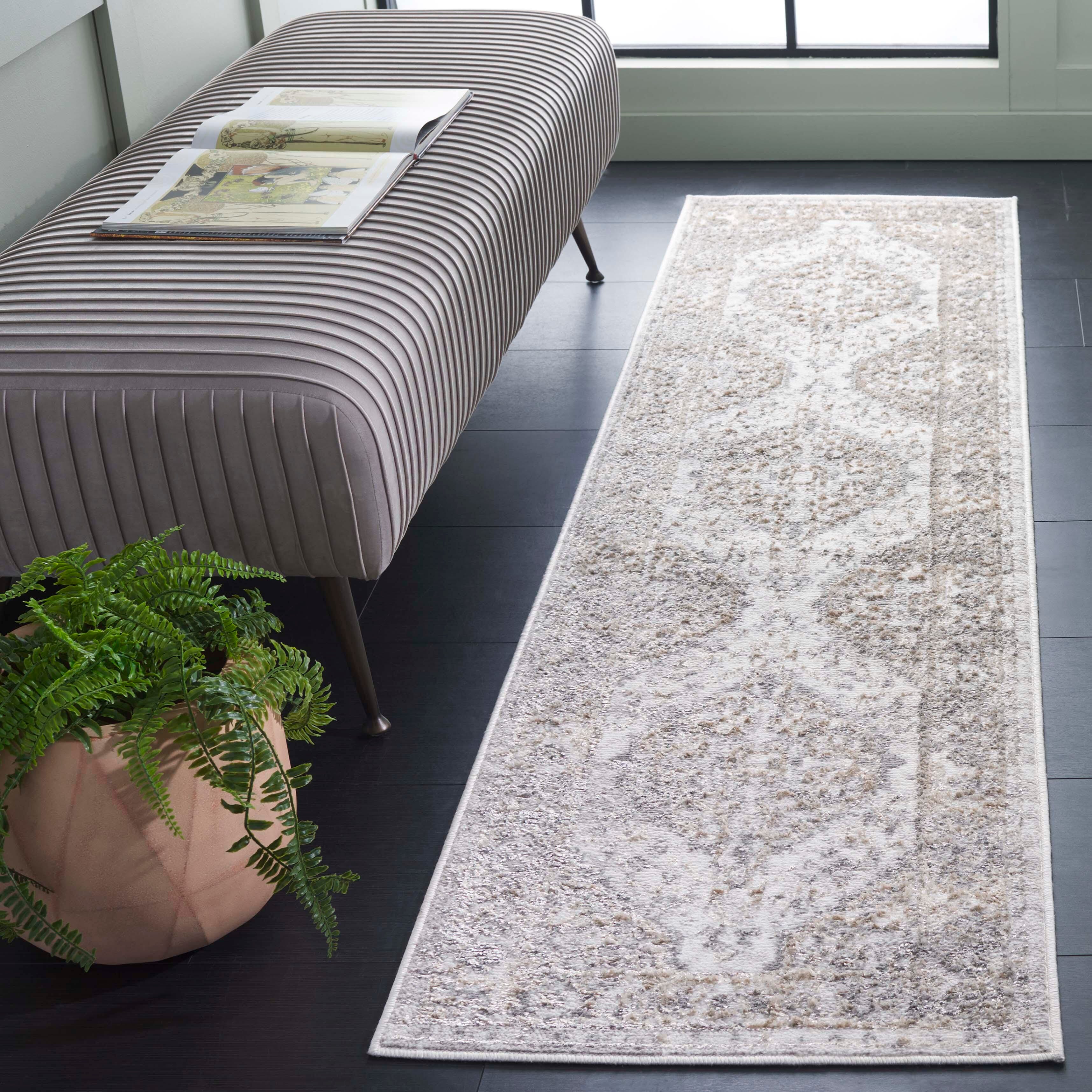 Click here for Safavieh Maya Mutsuko 2 x 8 Runner Rug  Ivory/Gray... prices