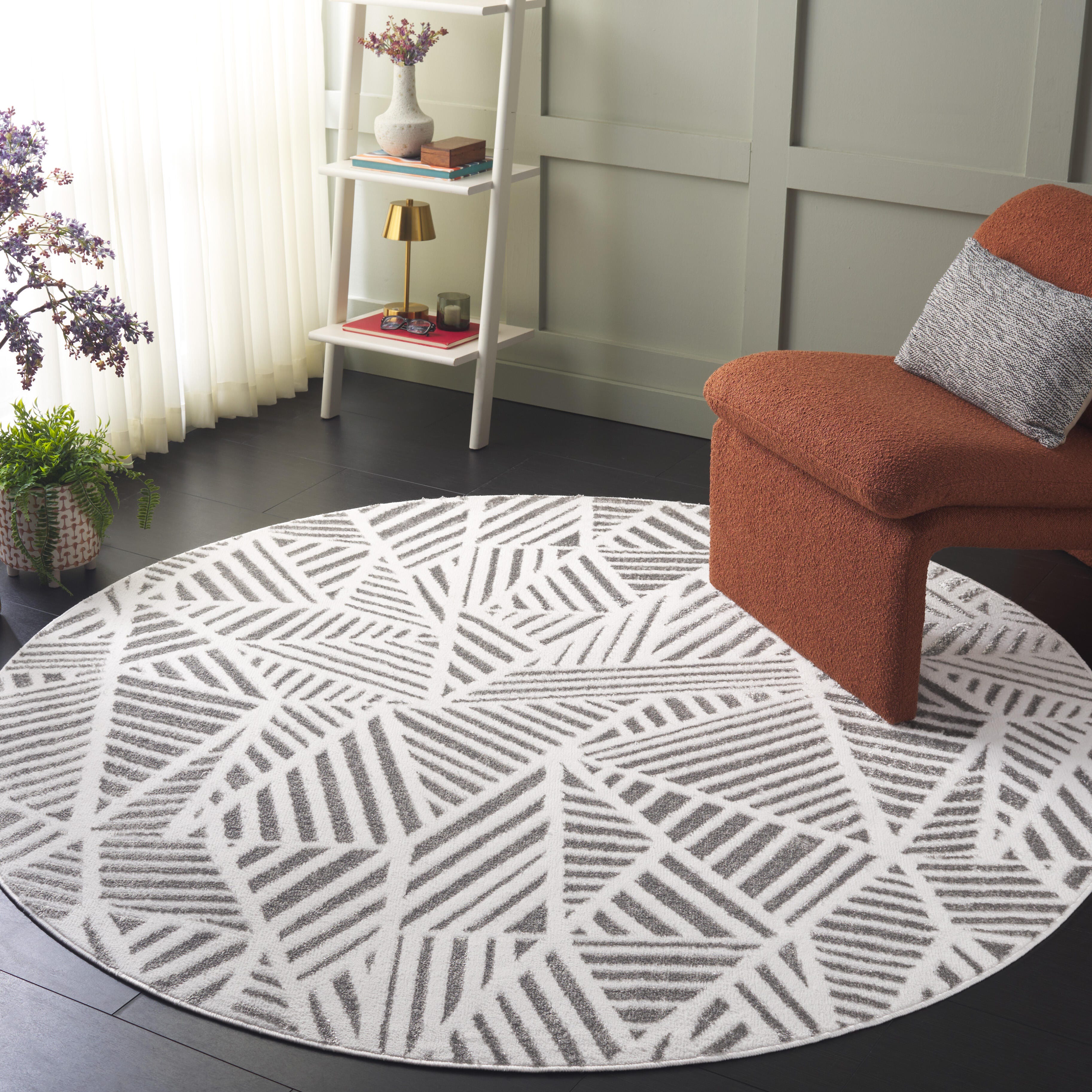Click here for Safavieh Maya Frankie 6 7 x 6 7 Round Area Rug  Gr... prices