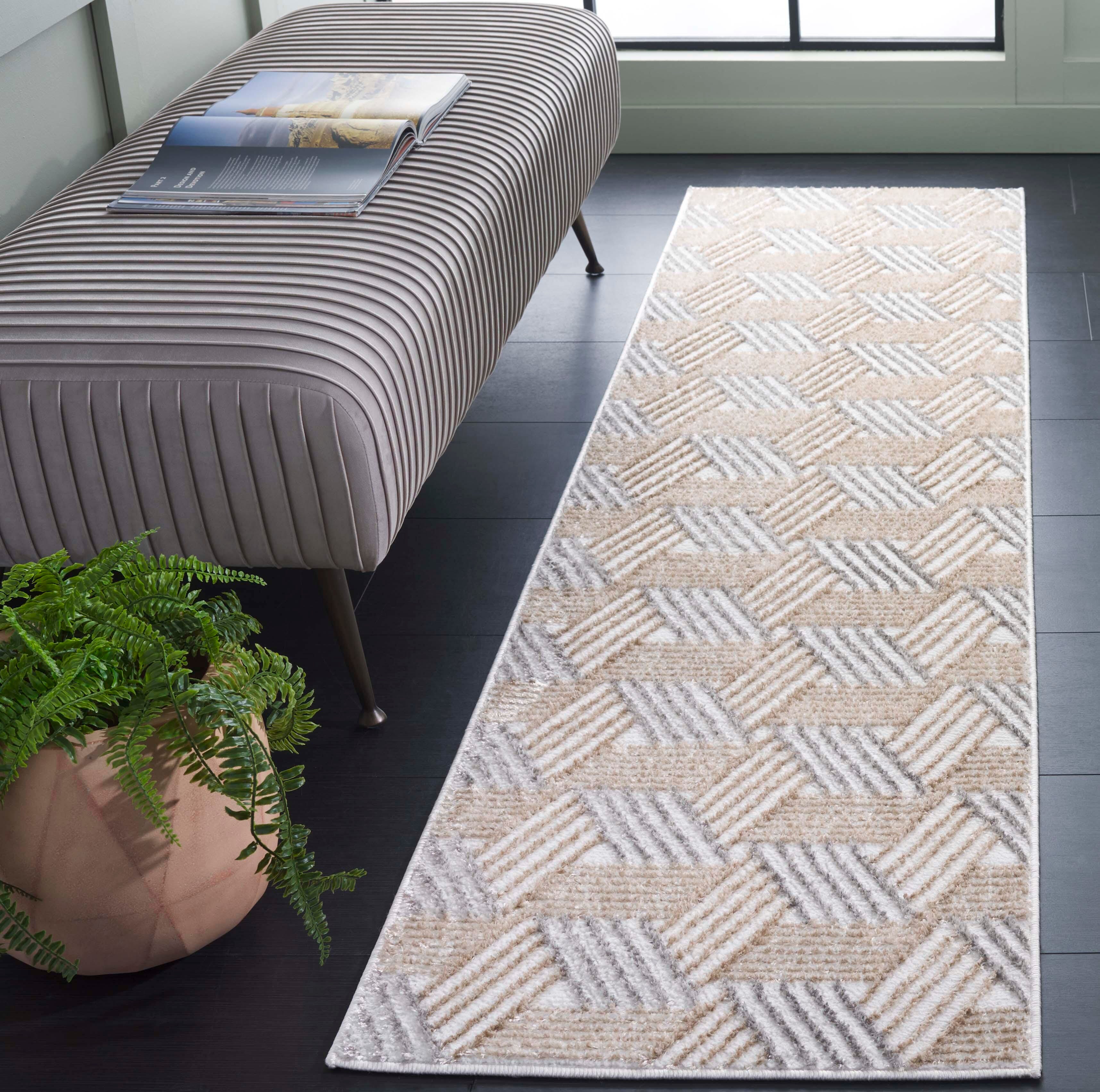 Click here for Safavieh Maya Lirije 2 x 8 Runner Rug  Ivory/Gray... prices