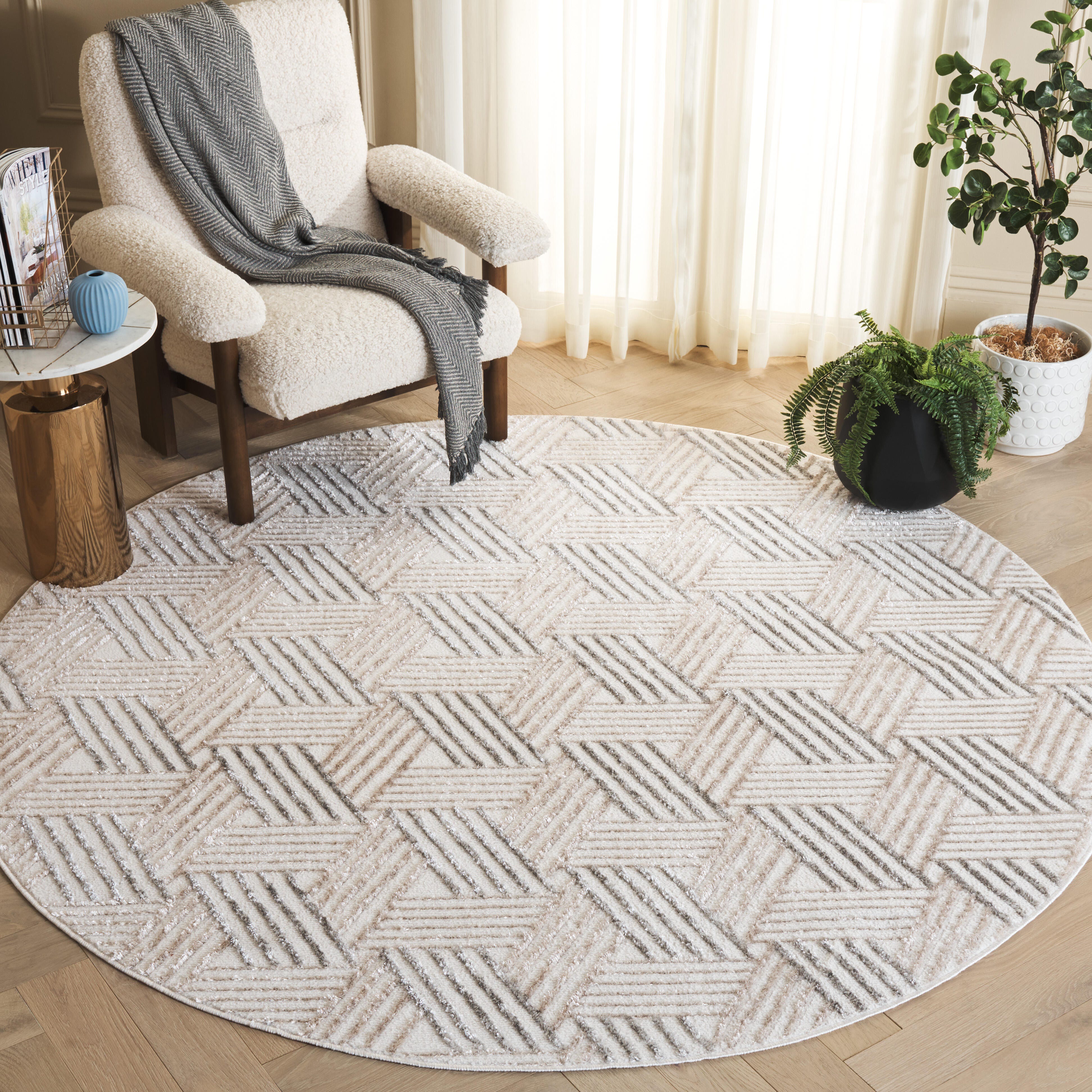 Click here for Safavieh Maya Lirije 5 3 x 7 6 Area Rug  Ivory/Gra... prices