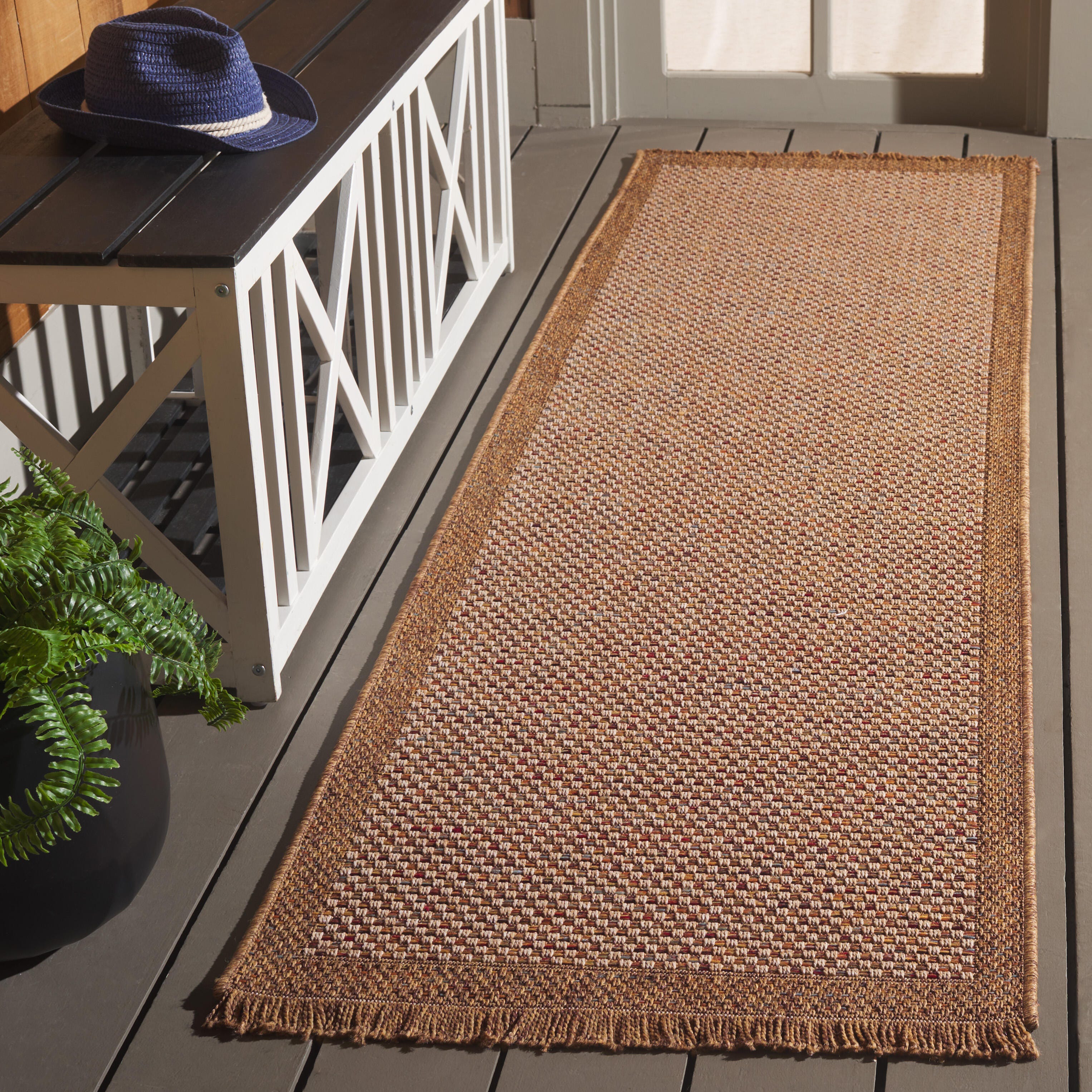 Click here for Safavieh Wicker Bucura 2 2 x 8 Runner Rug  Natural... prices