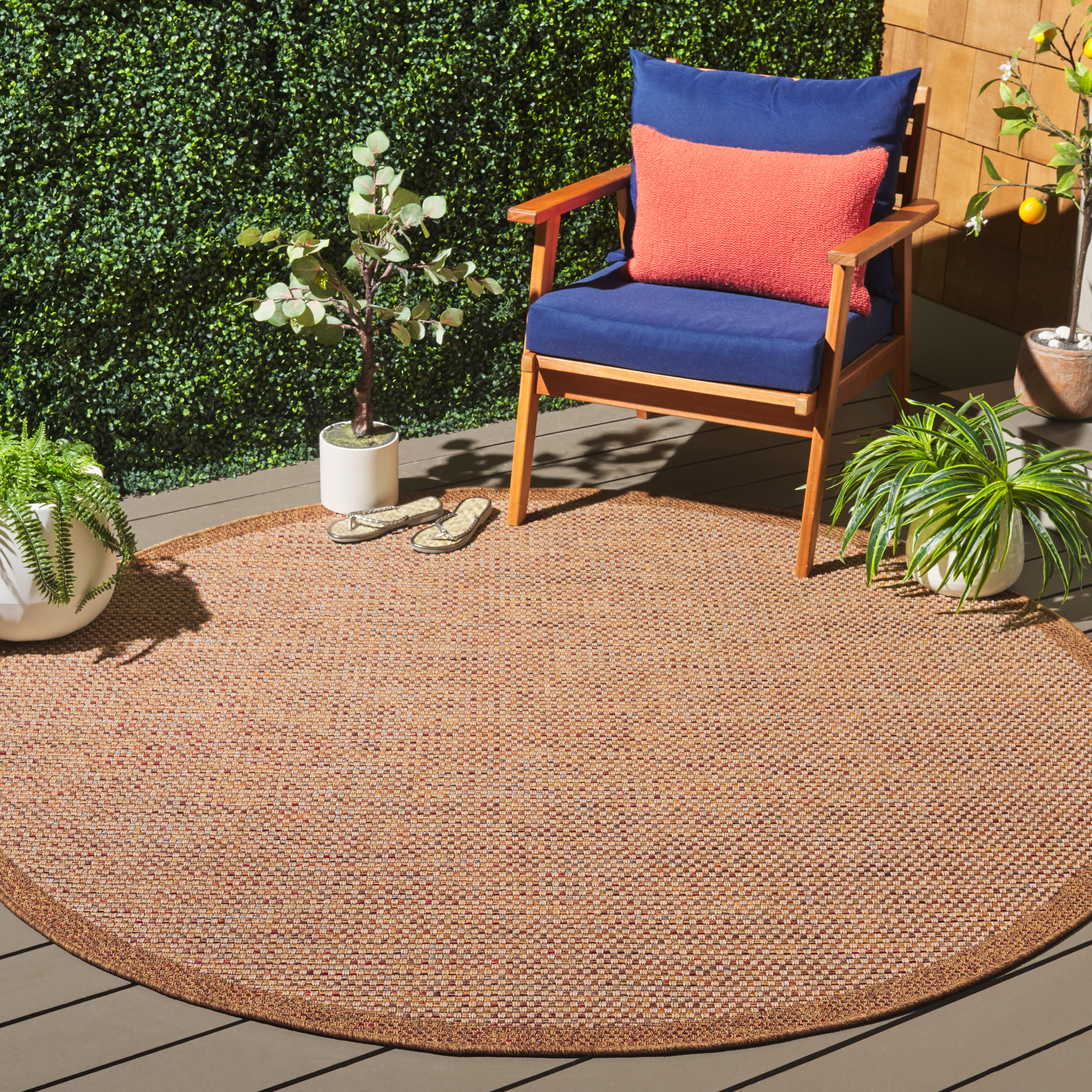 Click here for Safavieh Wicker Bucura 6 7 x Round Area Rug  Natur... prices