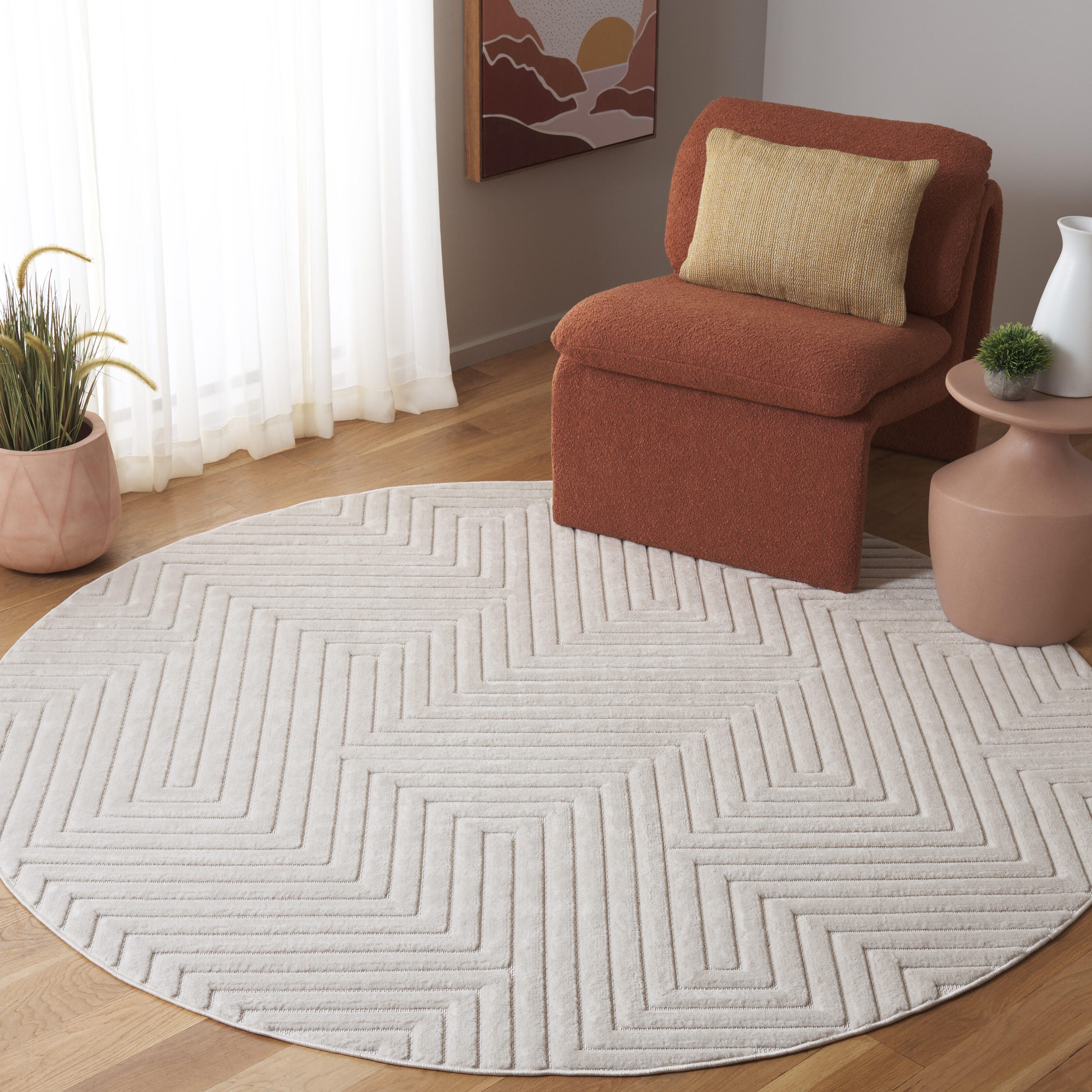 Click here for Safavieh Selena Catrin 6 7 x 6 7 Round Area Rug  I... prices
