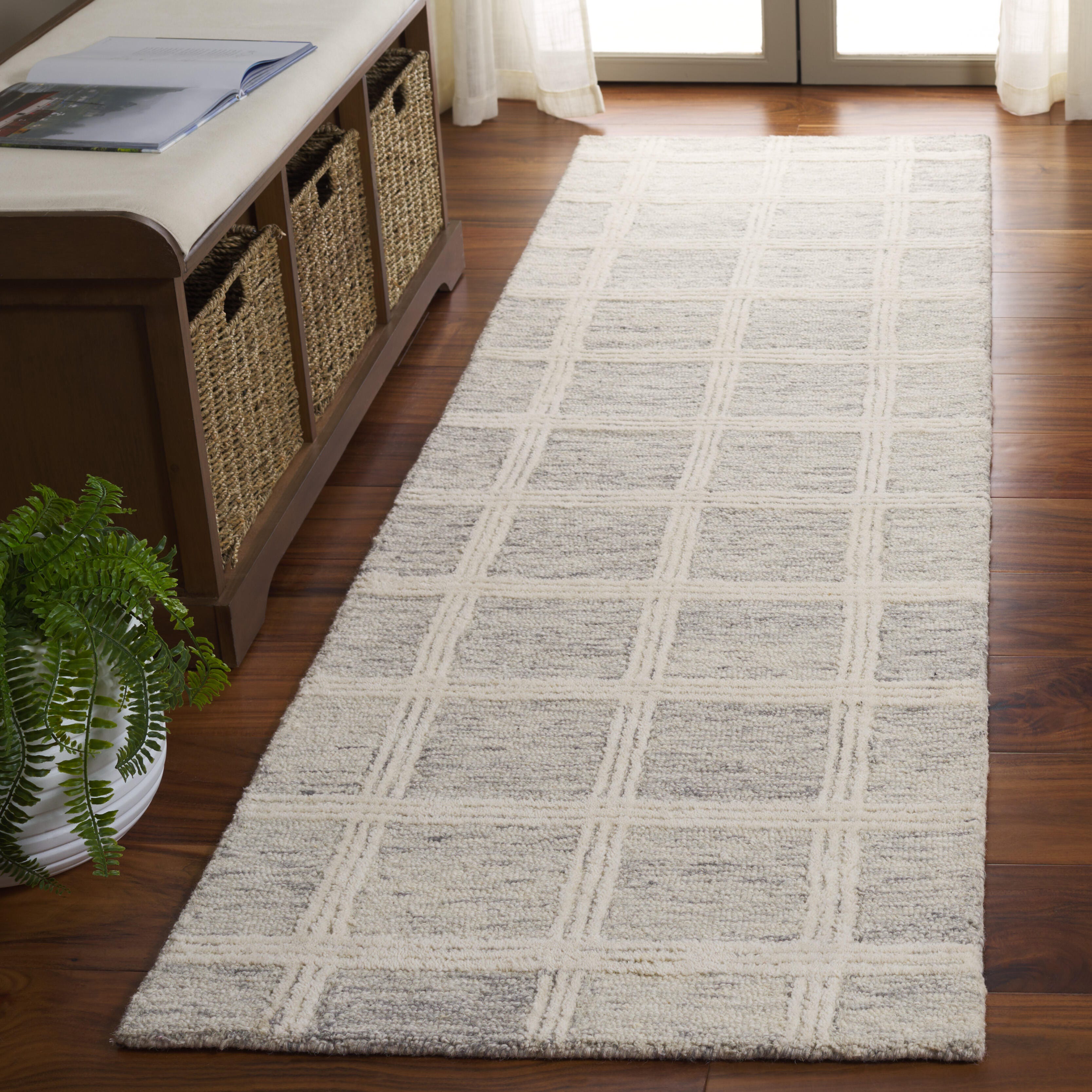 Click here for Safavieh Pine Zymryd 2 3 x 8 Runner Rug  Gray/Ivor... prices