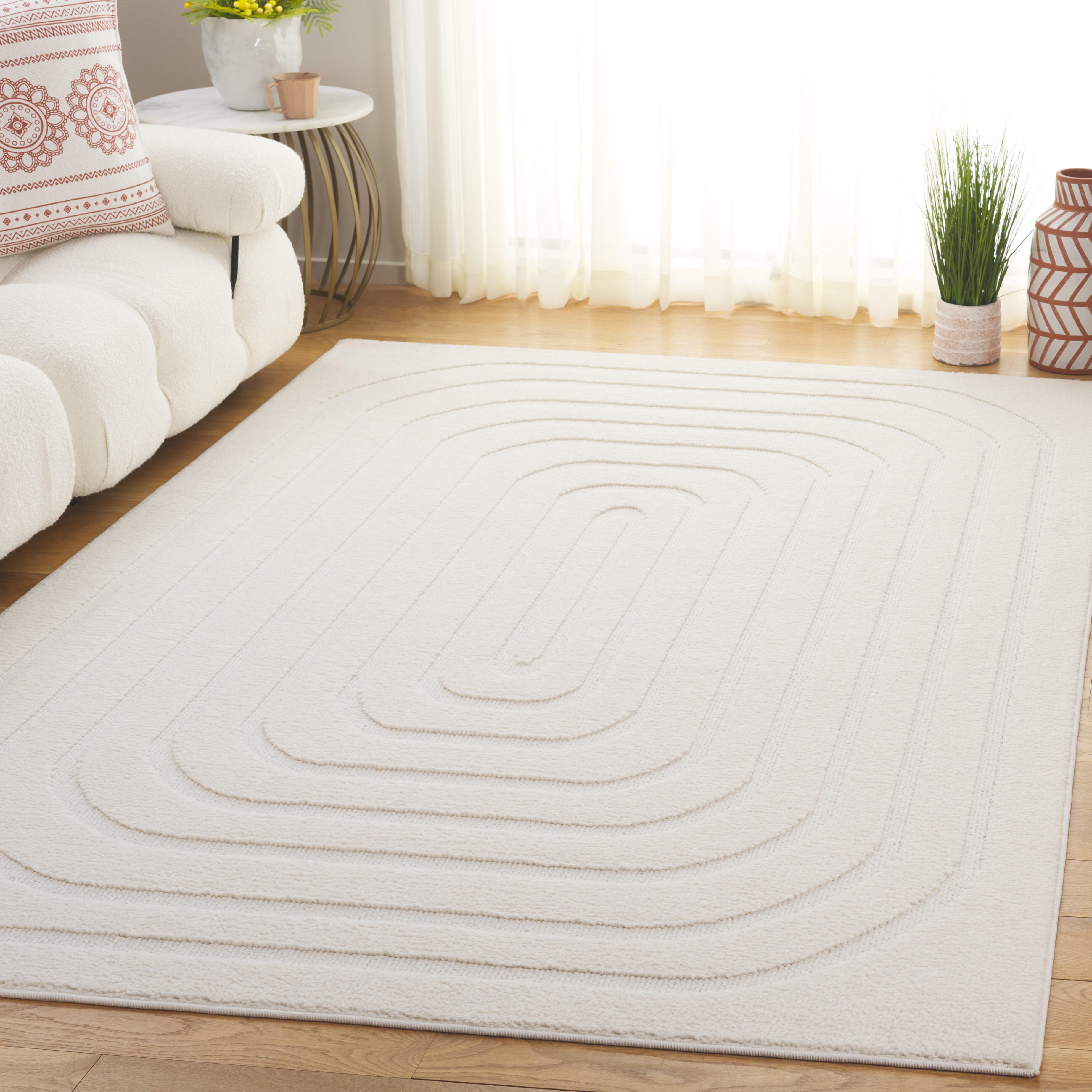 Click here for Safavieh Ramona 5 3 x 7 6 Area Rug  Ivory prices