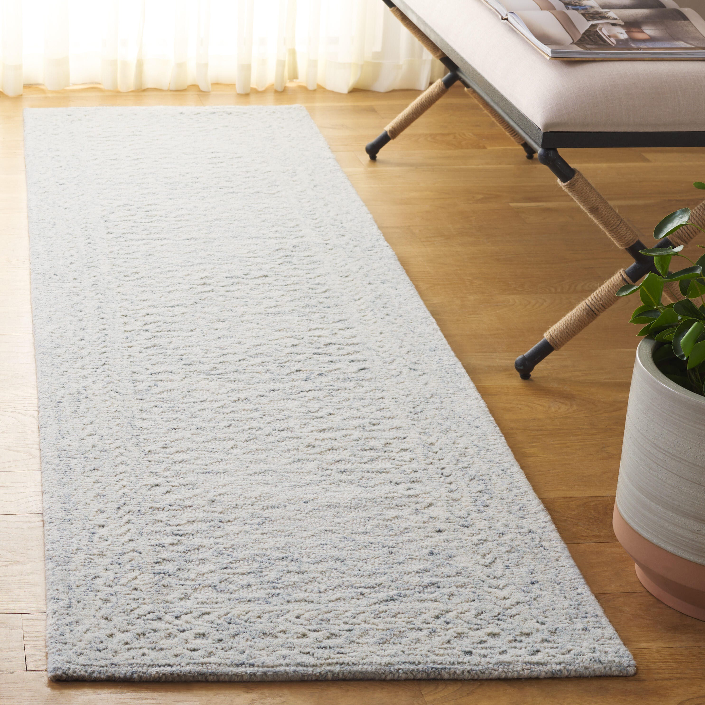 Click here for Safavieh Pine Bilke 2 3 x 8 Runner Rug  Light Blue... prices