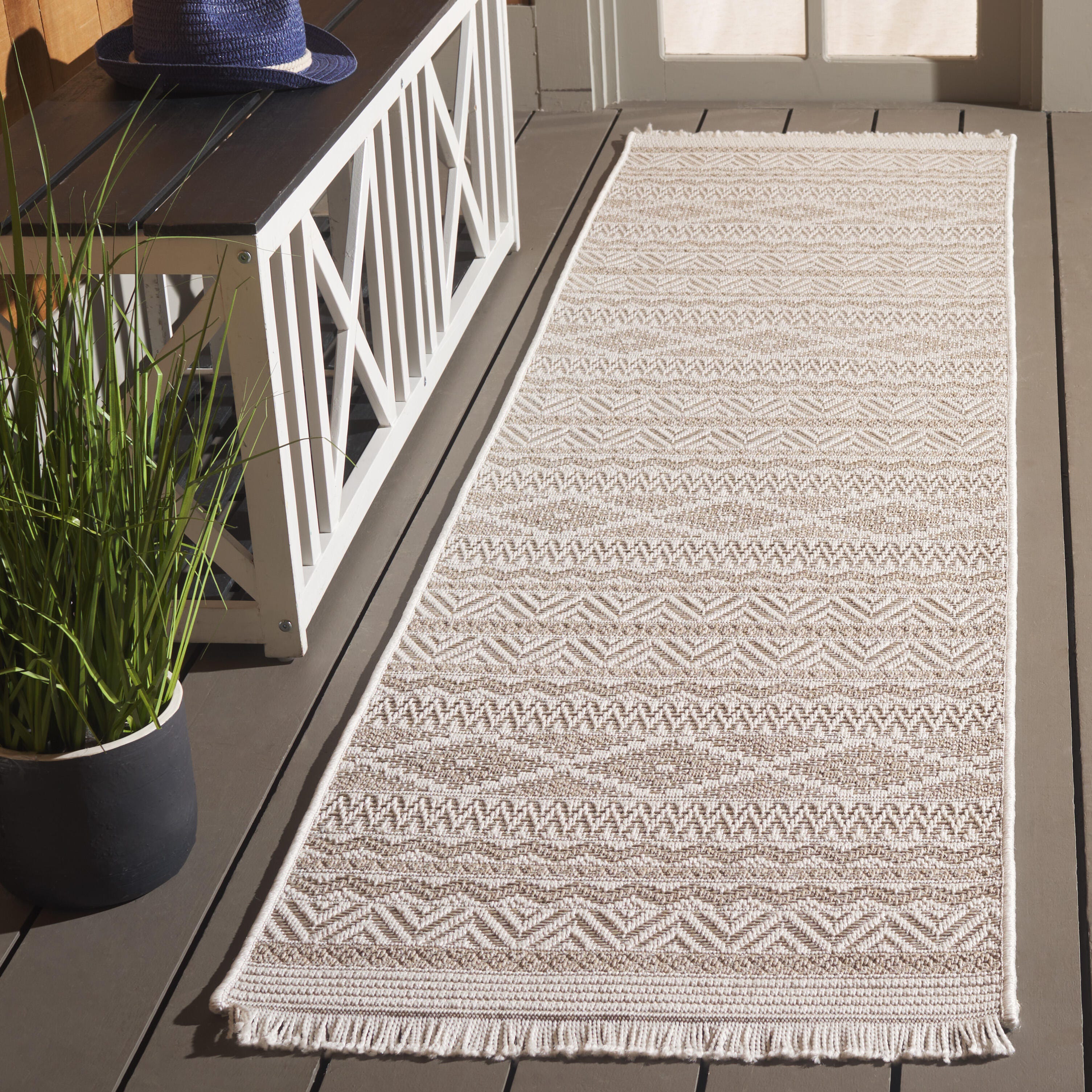 Click here for Safavieh Wicker Subhra 9 x 12 Area Rug  Ivory/Beig... prices