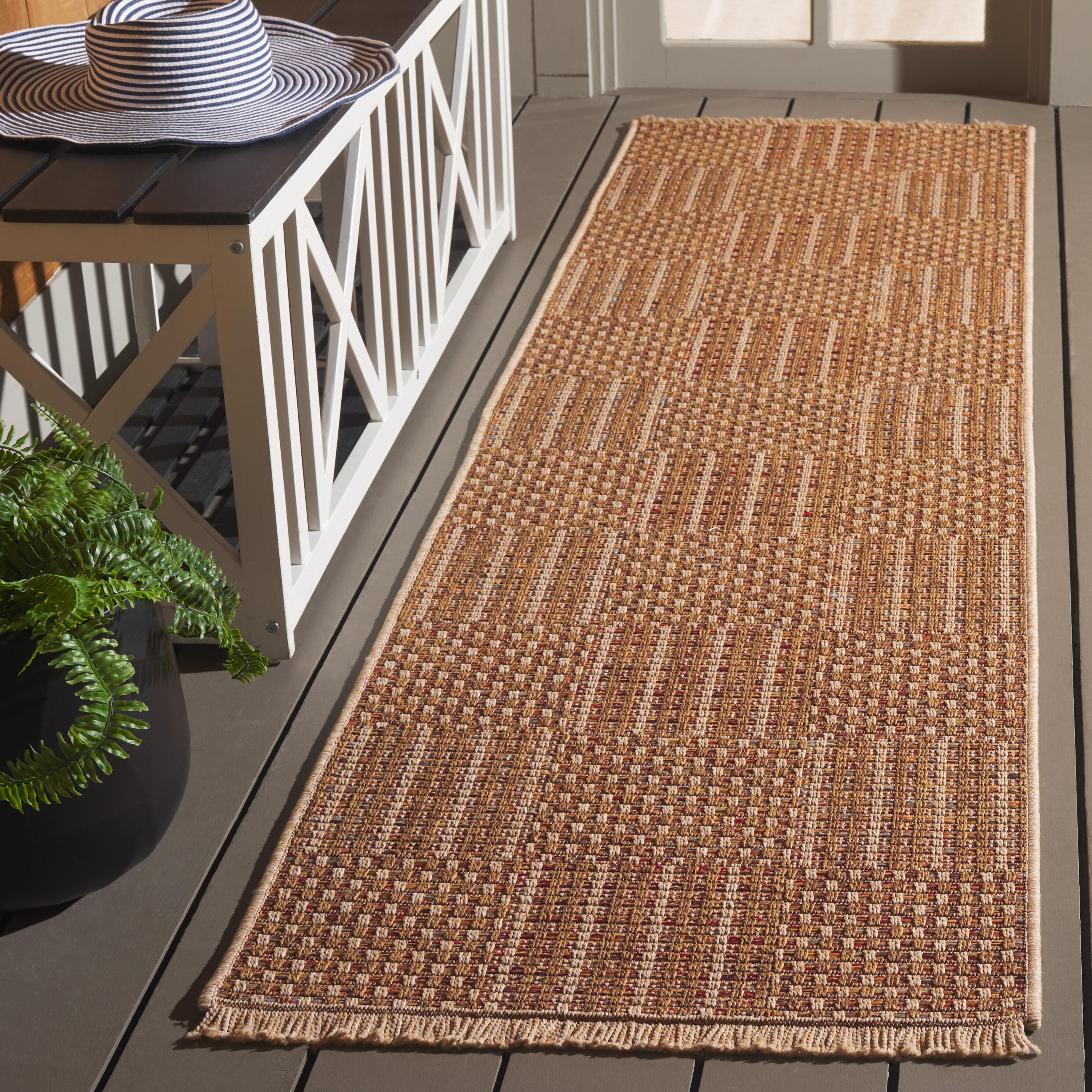 Click here for Safavieh Wicker Ochi 2 2 x 8 Runner Rug  Natural/B... prices