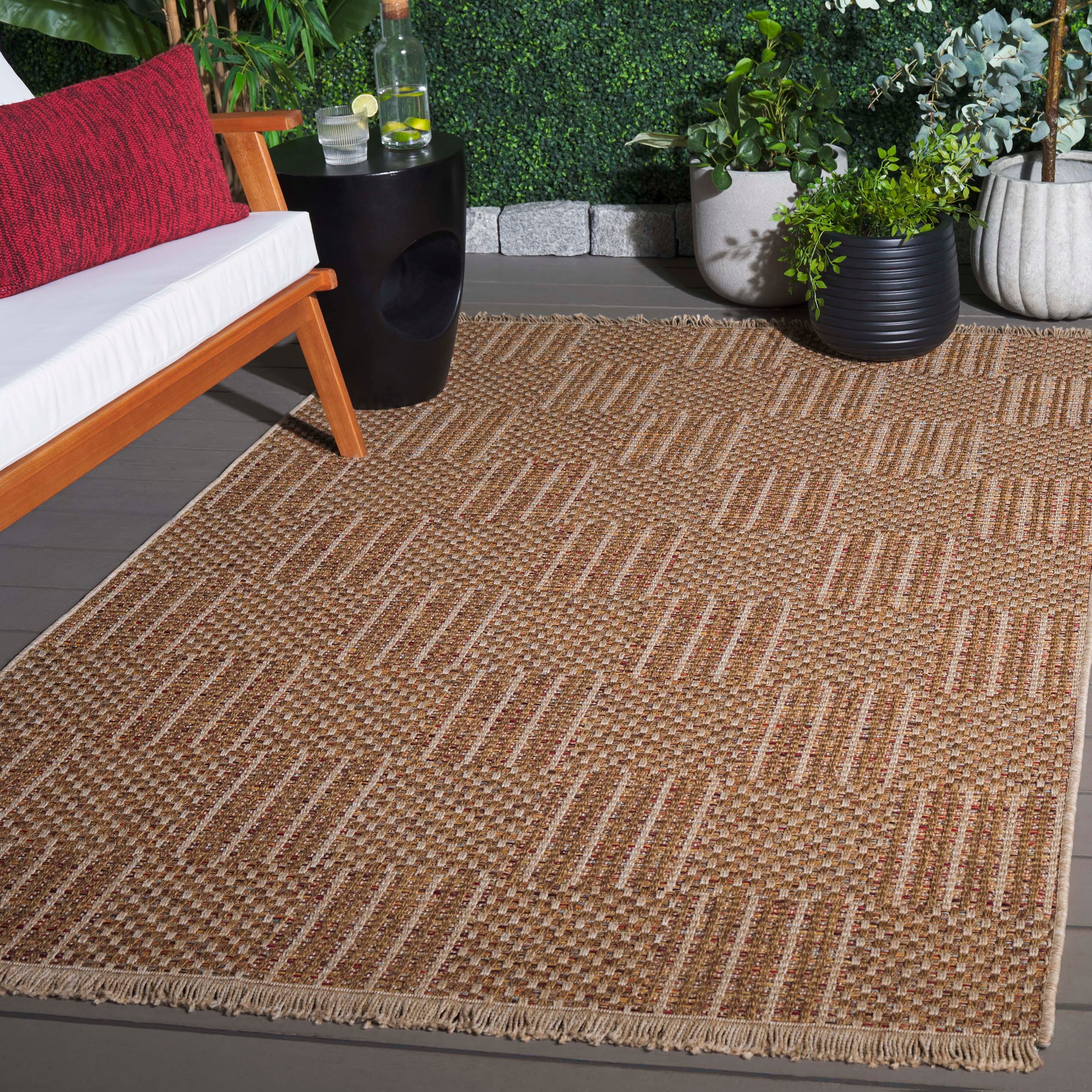 Click here for Safavieh Wicker Ochi 8 x 10 Area Rug  Natural/Brow... prices