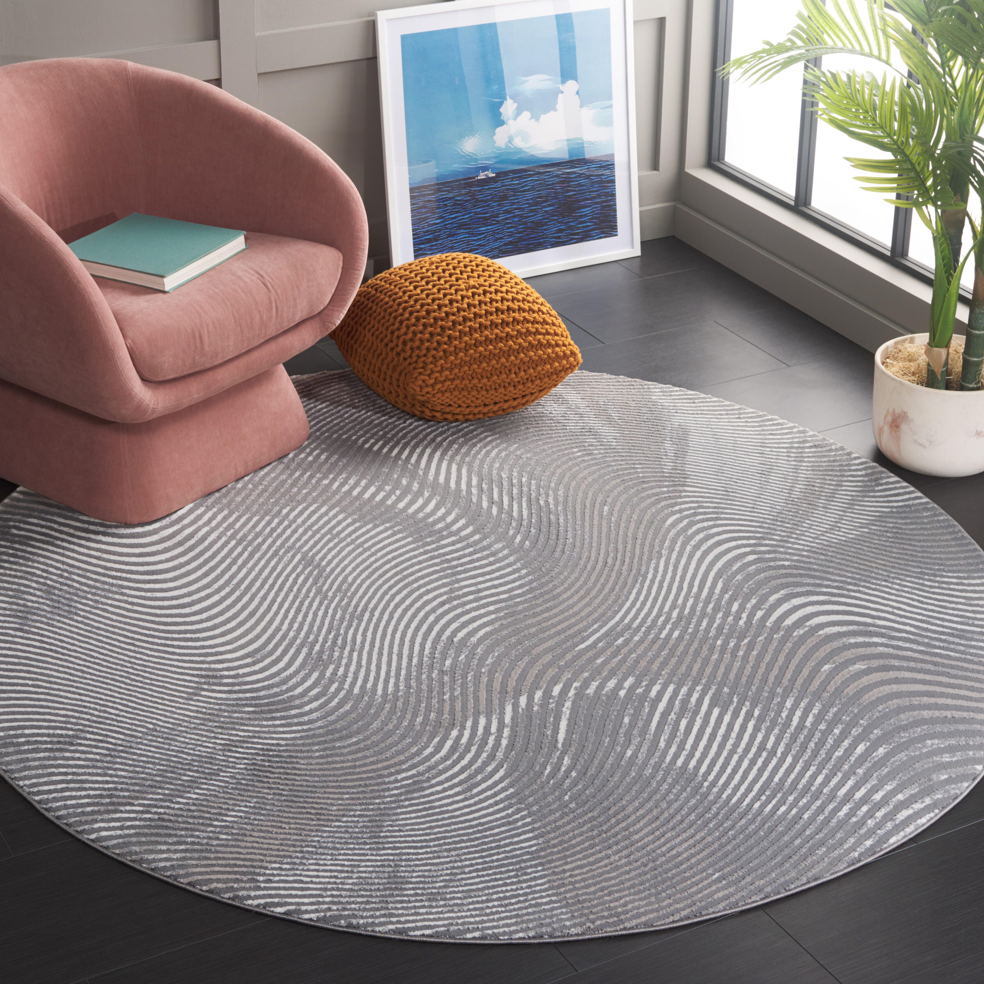 Click here for Safavieh Revive Fennigje 6 7 x Round Area Rug  Gra... prices