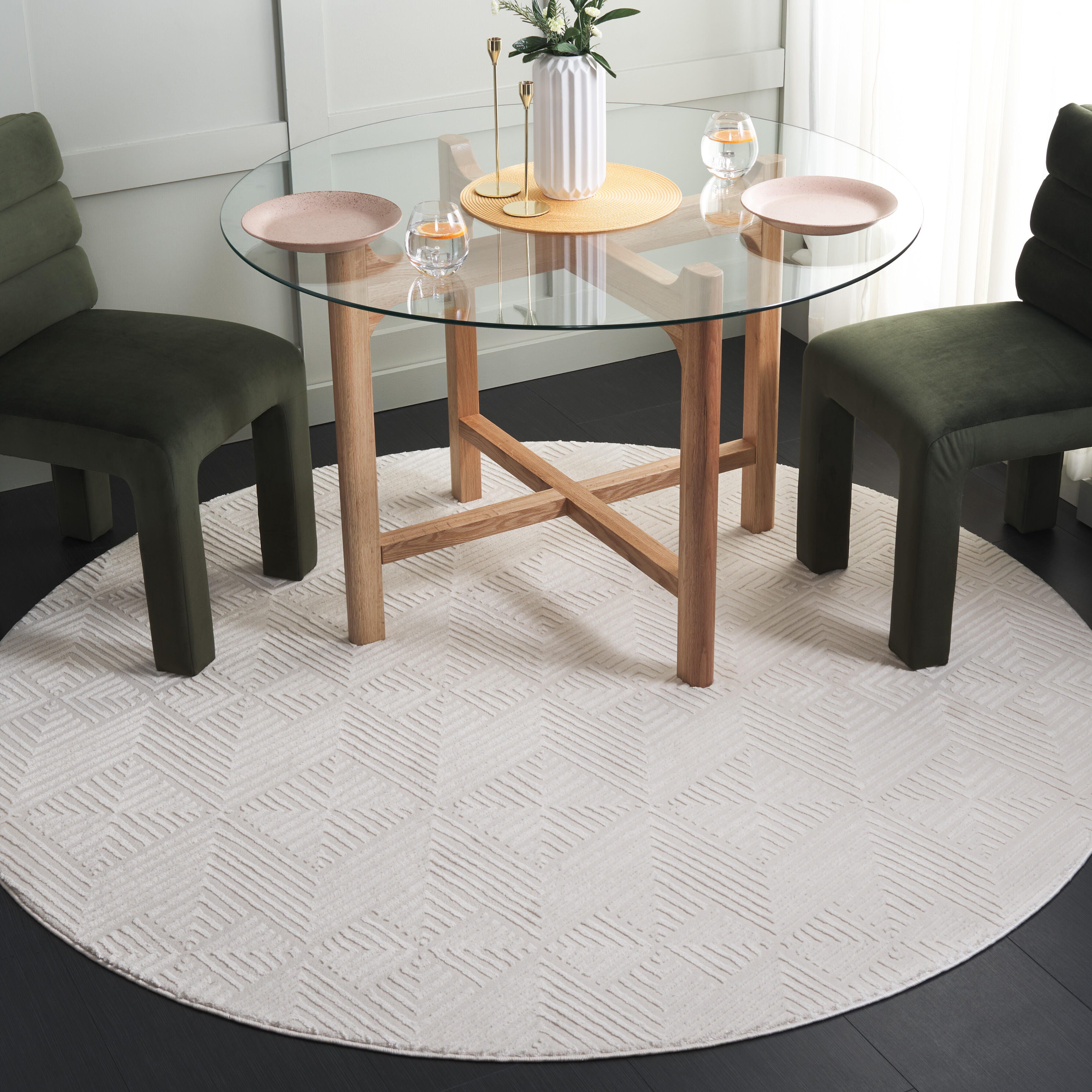 Click here for Safavieh Revive Renny 6 7 x Round Area Rug  Ivory prices