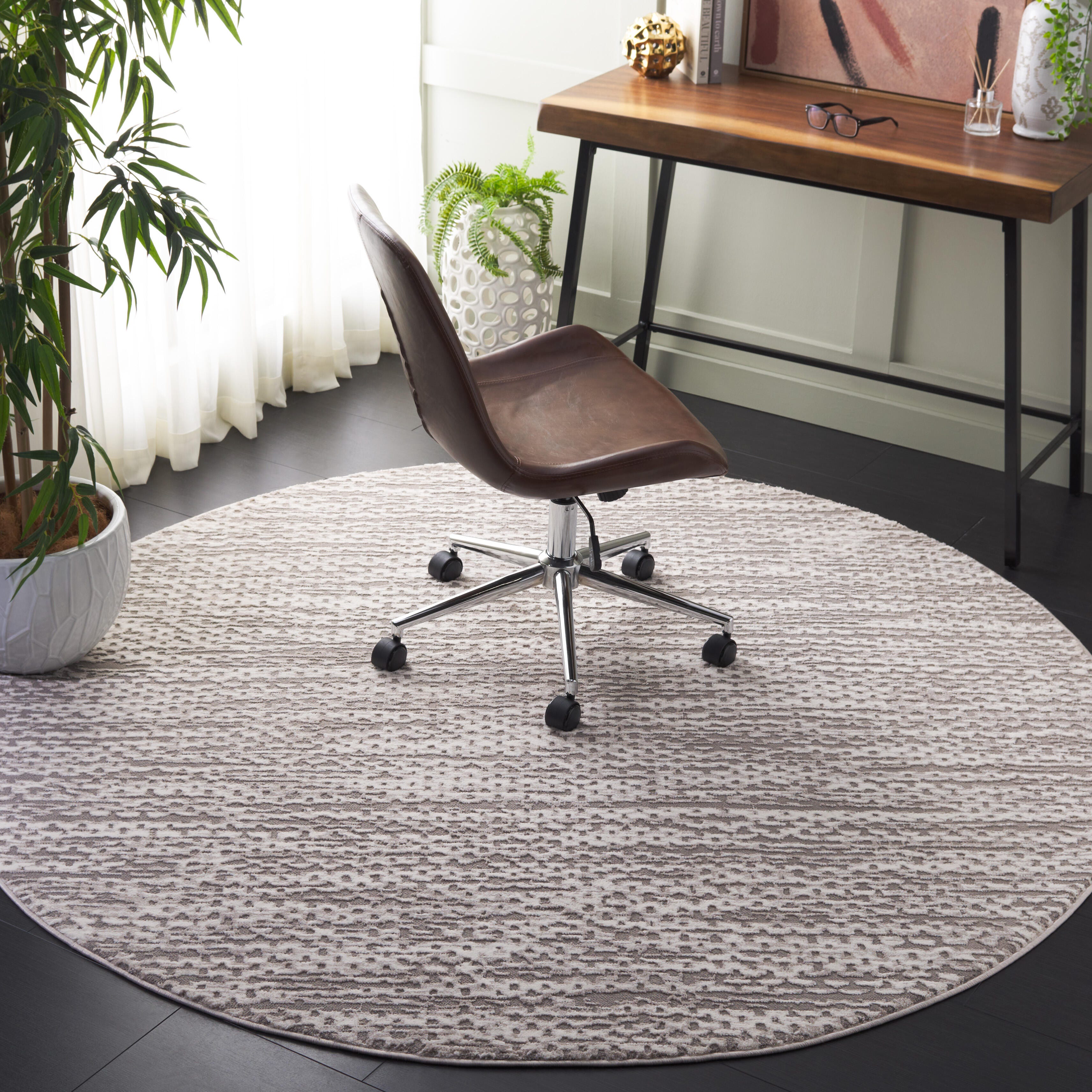 Click here for Safavieh Revive Rolfke 6 7 x Round Area Rug  Taupe... prices