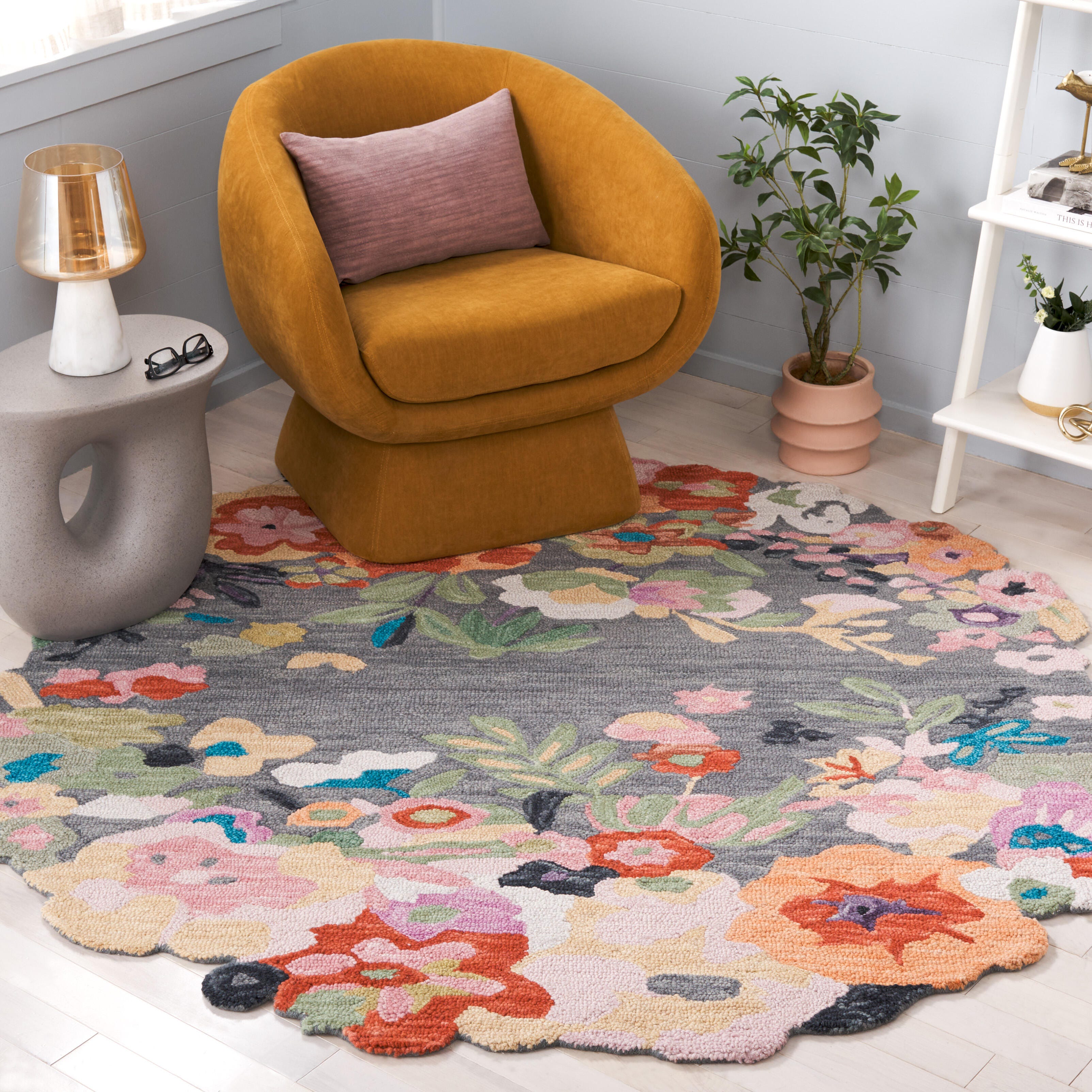 Click here for Safavieh Jardin Collection Liubov 3 x 3 Round Rug... prices
