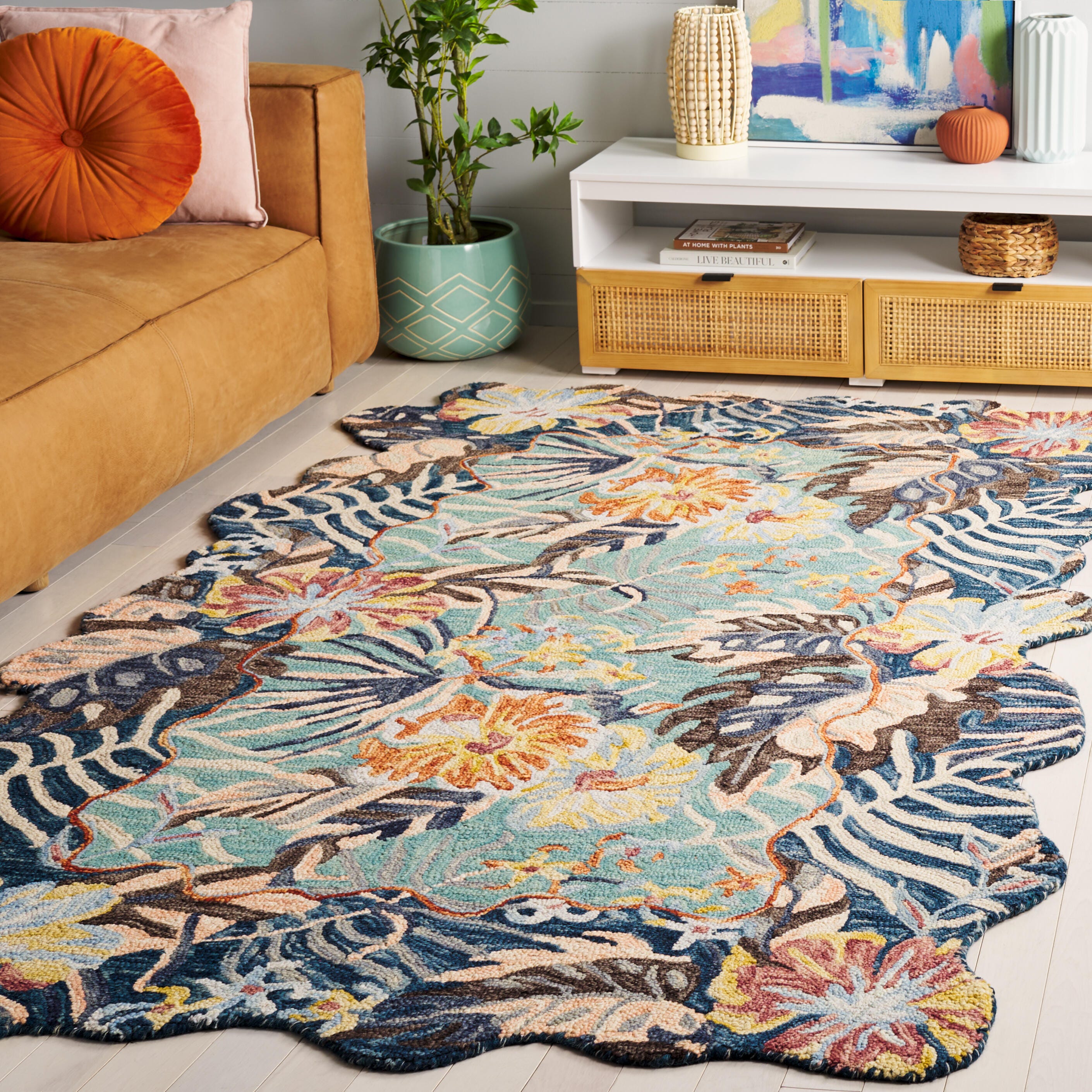 Click here for Safavieh Jardin Collection Dife 3 x 5 Area Rug  Na... prices