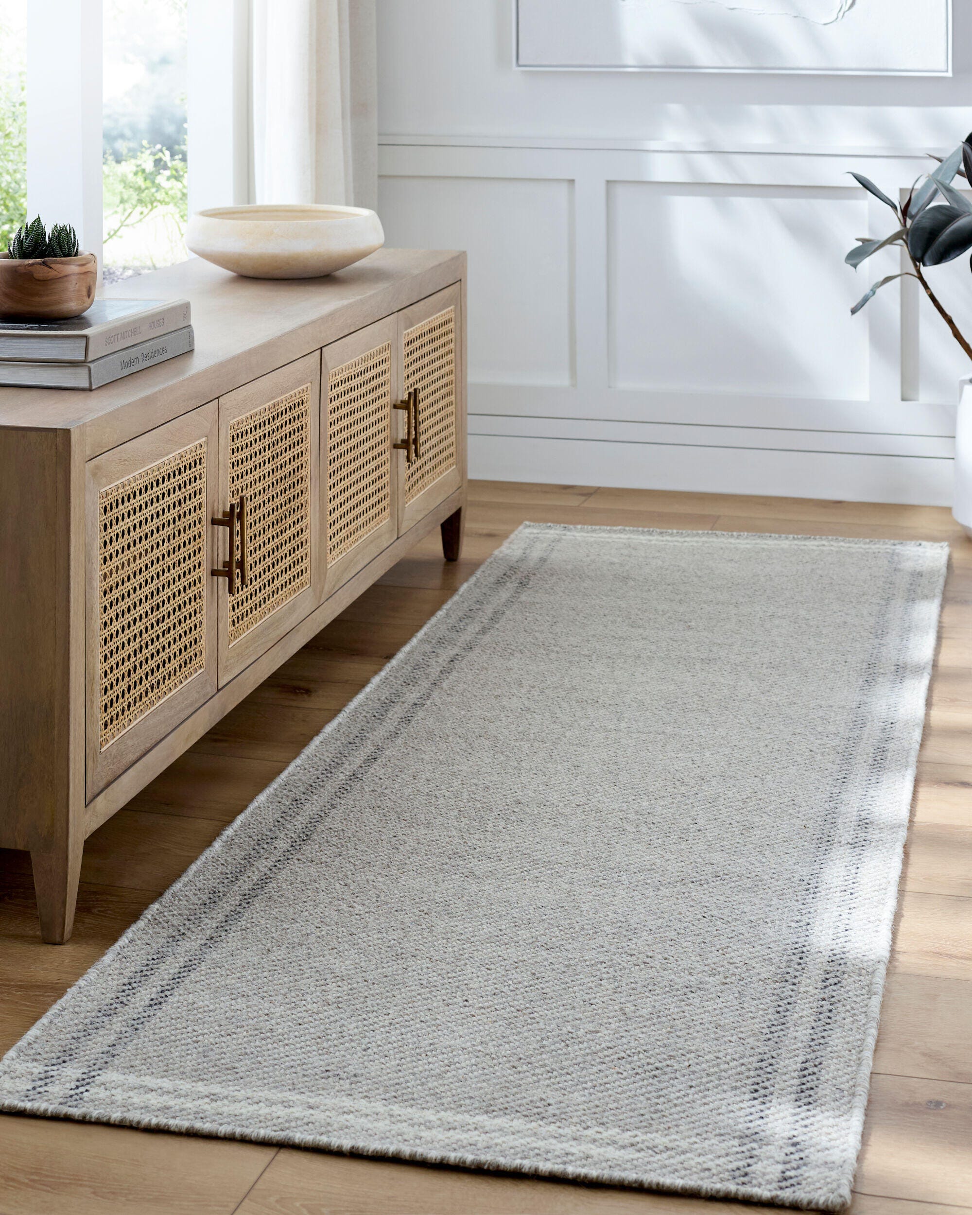 Click here for Livabliss Mardin Boarder 26 x 8 Area Rug  Gray prices