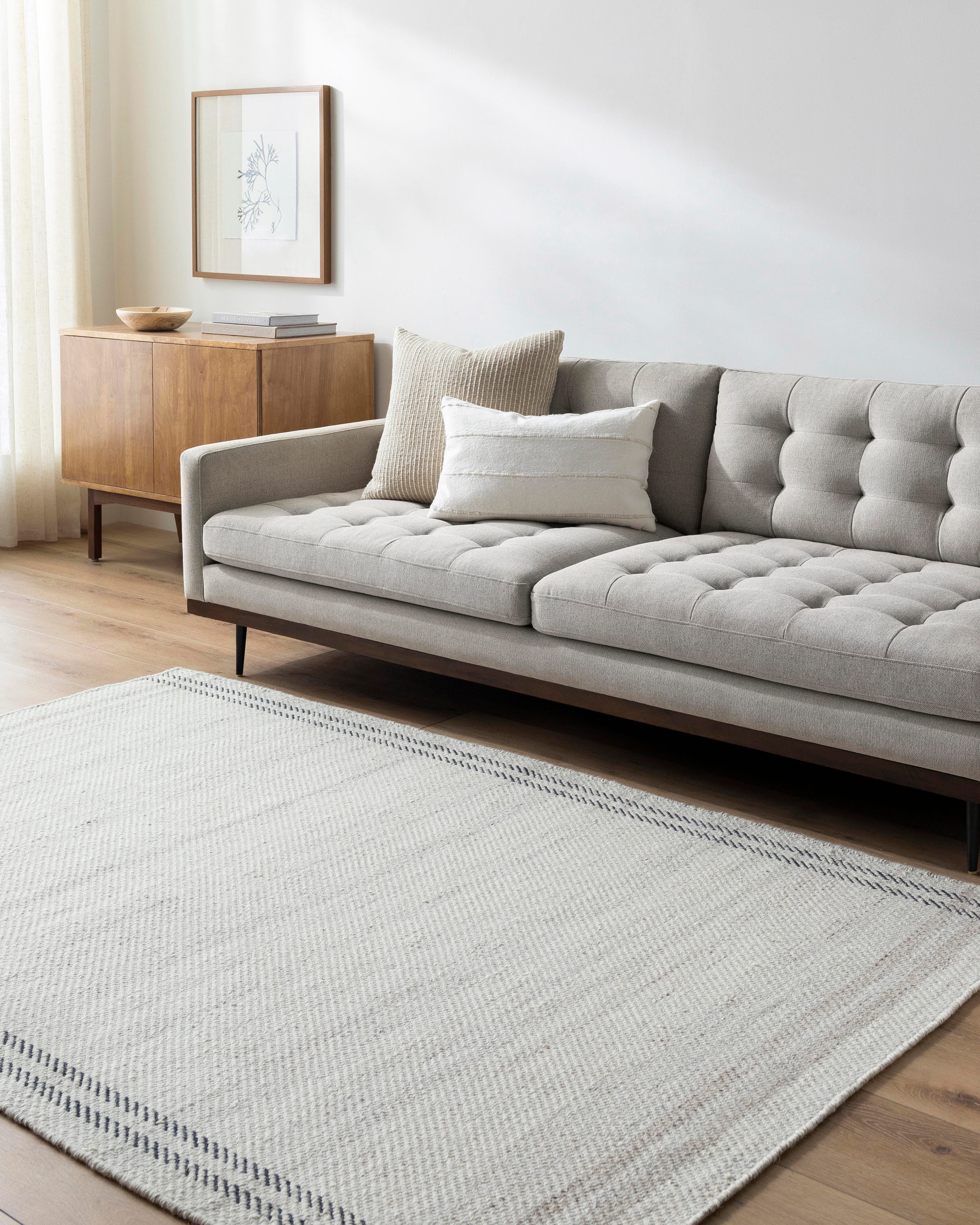 Click here for Livabliss Mardin Boarder 36 x 56 Area Rug  Gray/Iv... prices