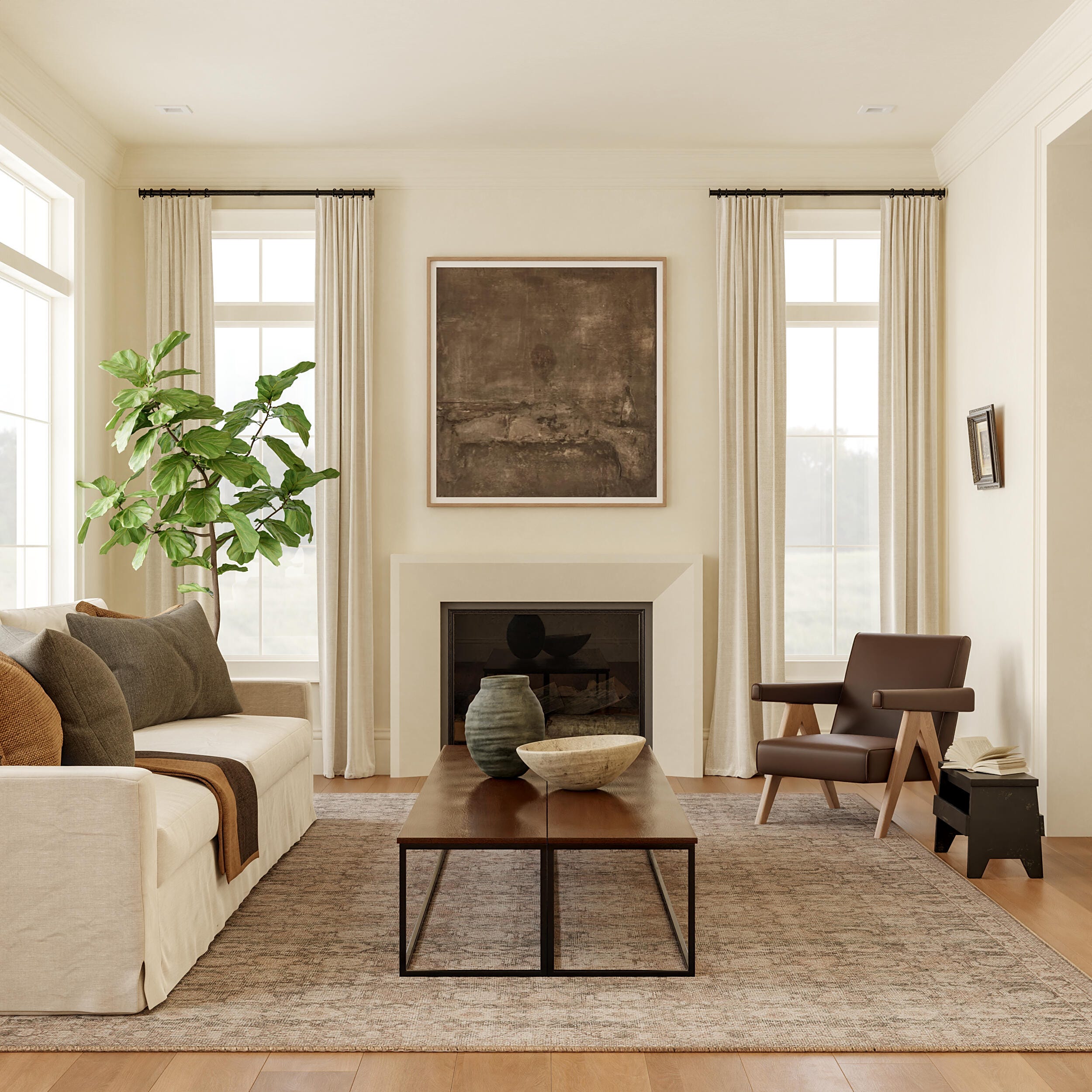 Click here for Nuloom Delphi 5 x 8 Area Rug  Dark Beige prices