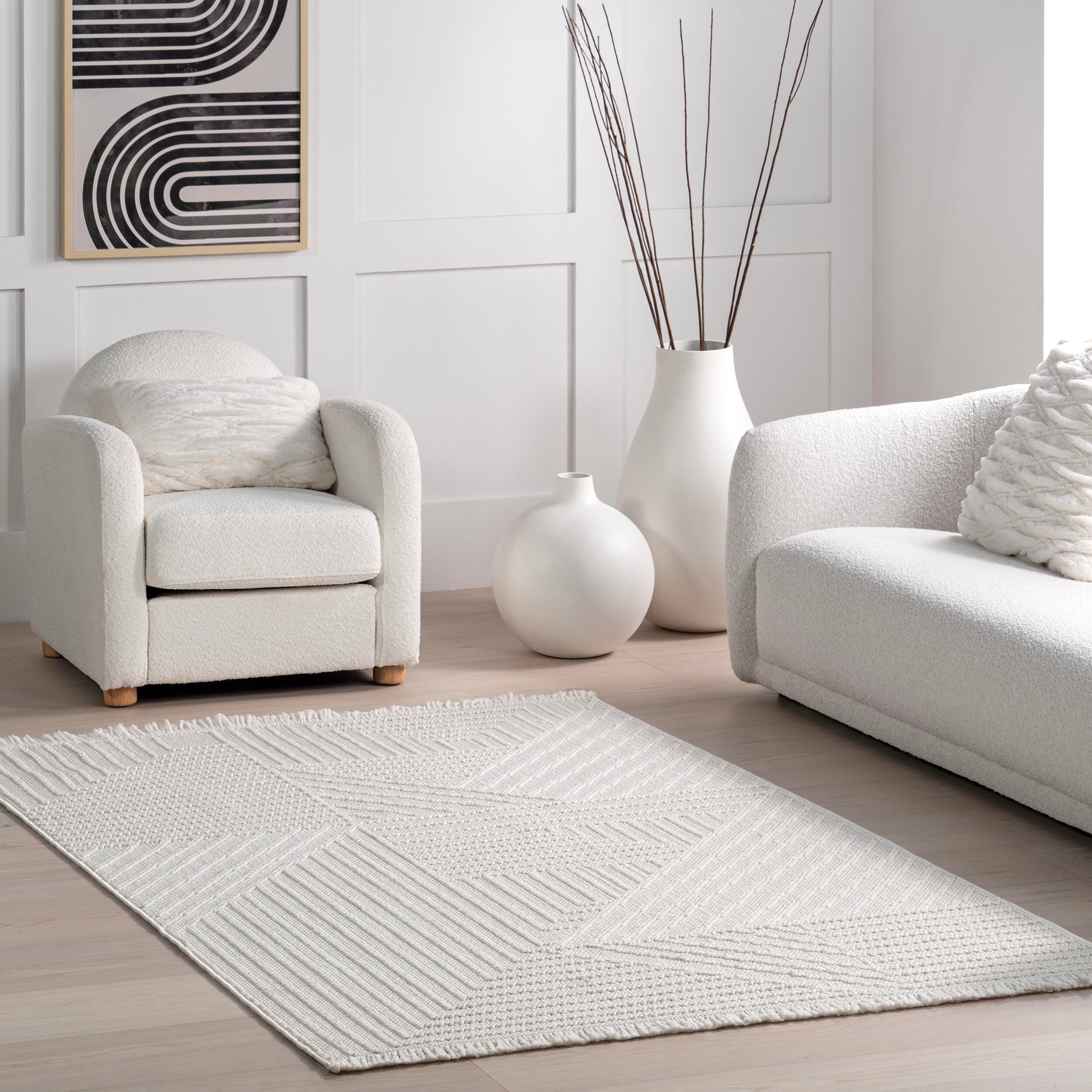Click here for Nuloom Makena 8 x 10 Area Rug  Off White prices