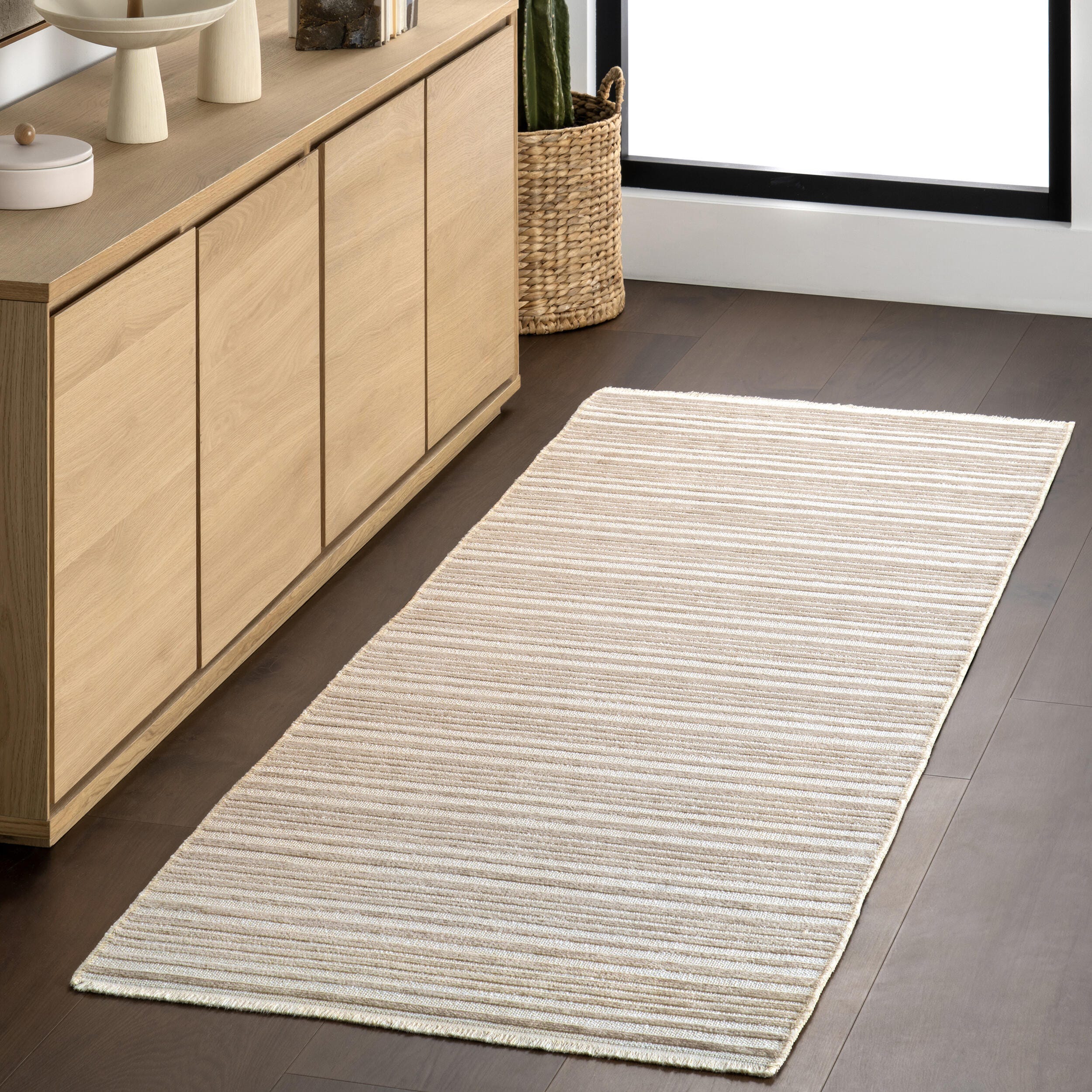 Click here for nuLOOM Millicent 3 x 8 Runner Rug  Taupe prices