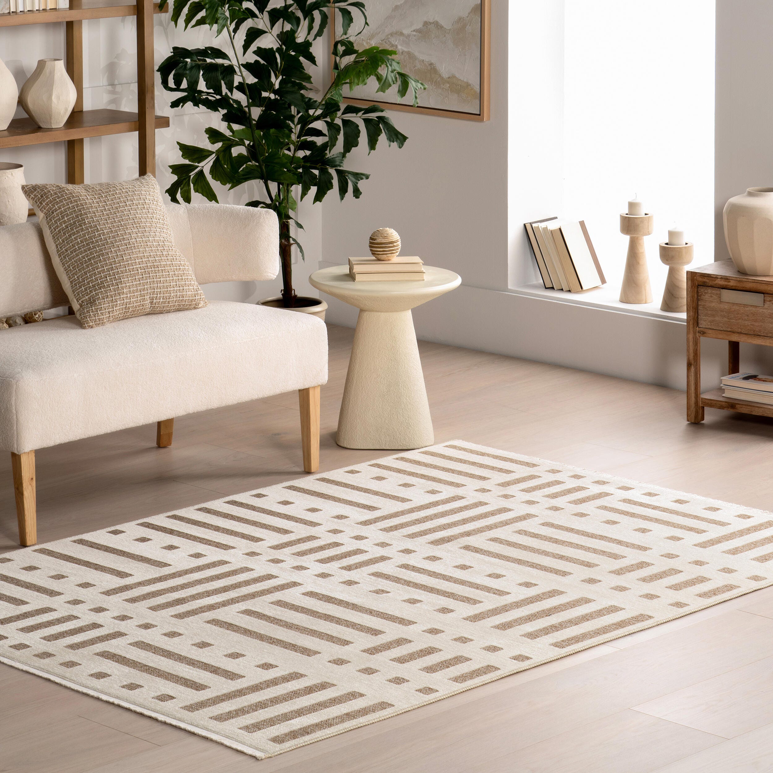 Click here for nuLOOM Mina 7 x 9 Area Rug  Beige prices