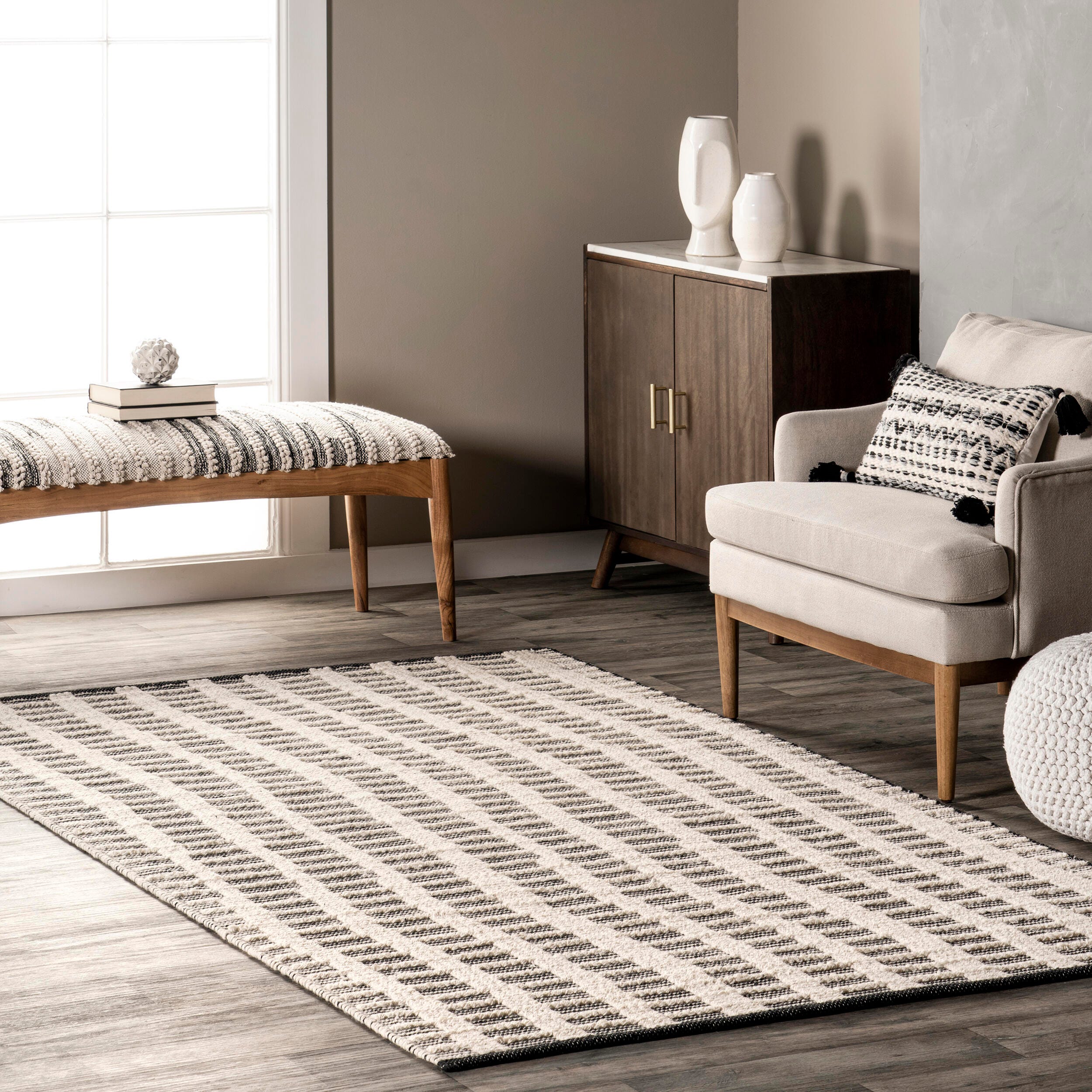 Click here for Nuloom Felice 10 x 14 Area Rug  Ivory prices
