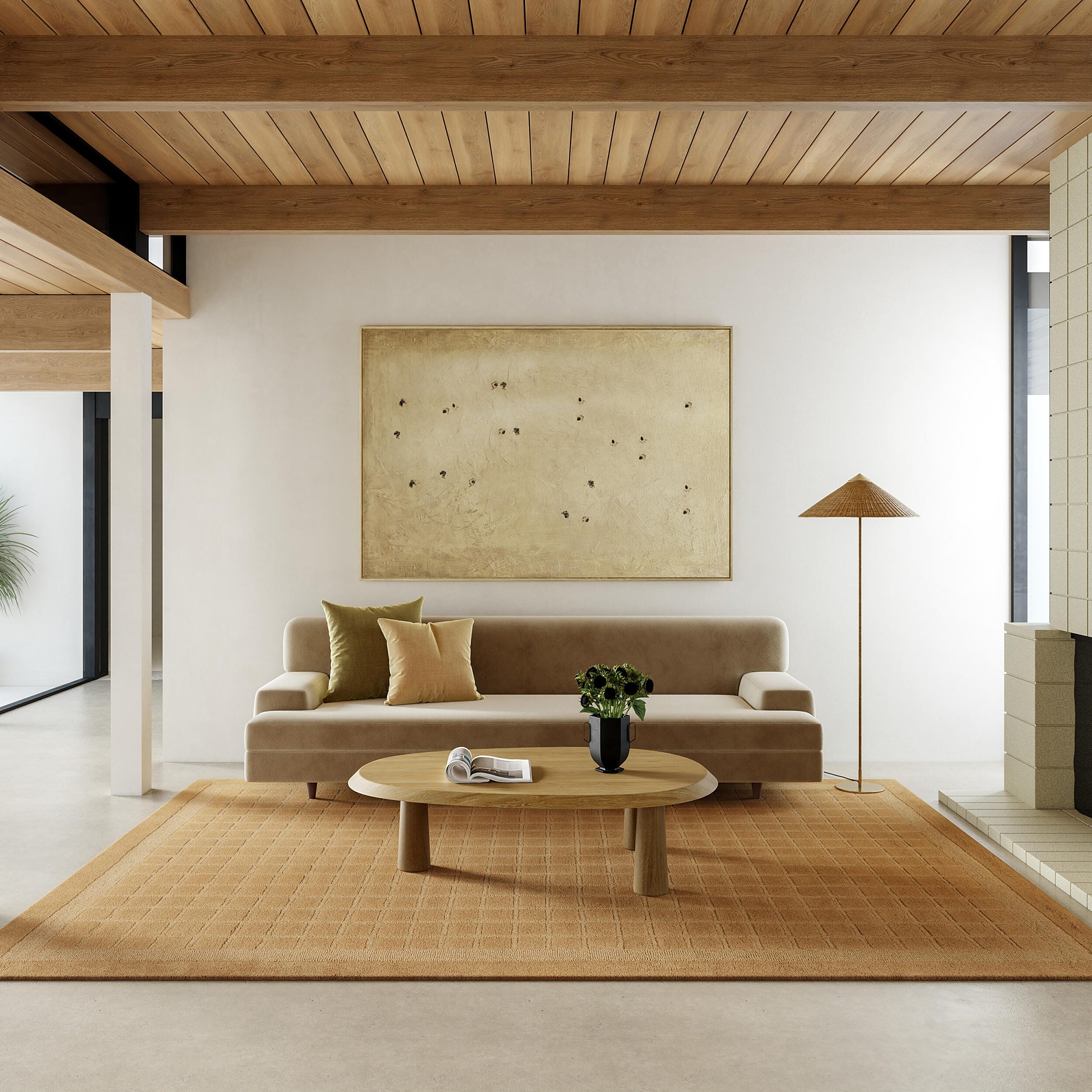 Click here for Nuloom Fritz 3 x 5 Area Rug  Golden Yellow prices