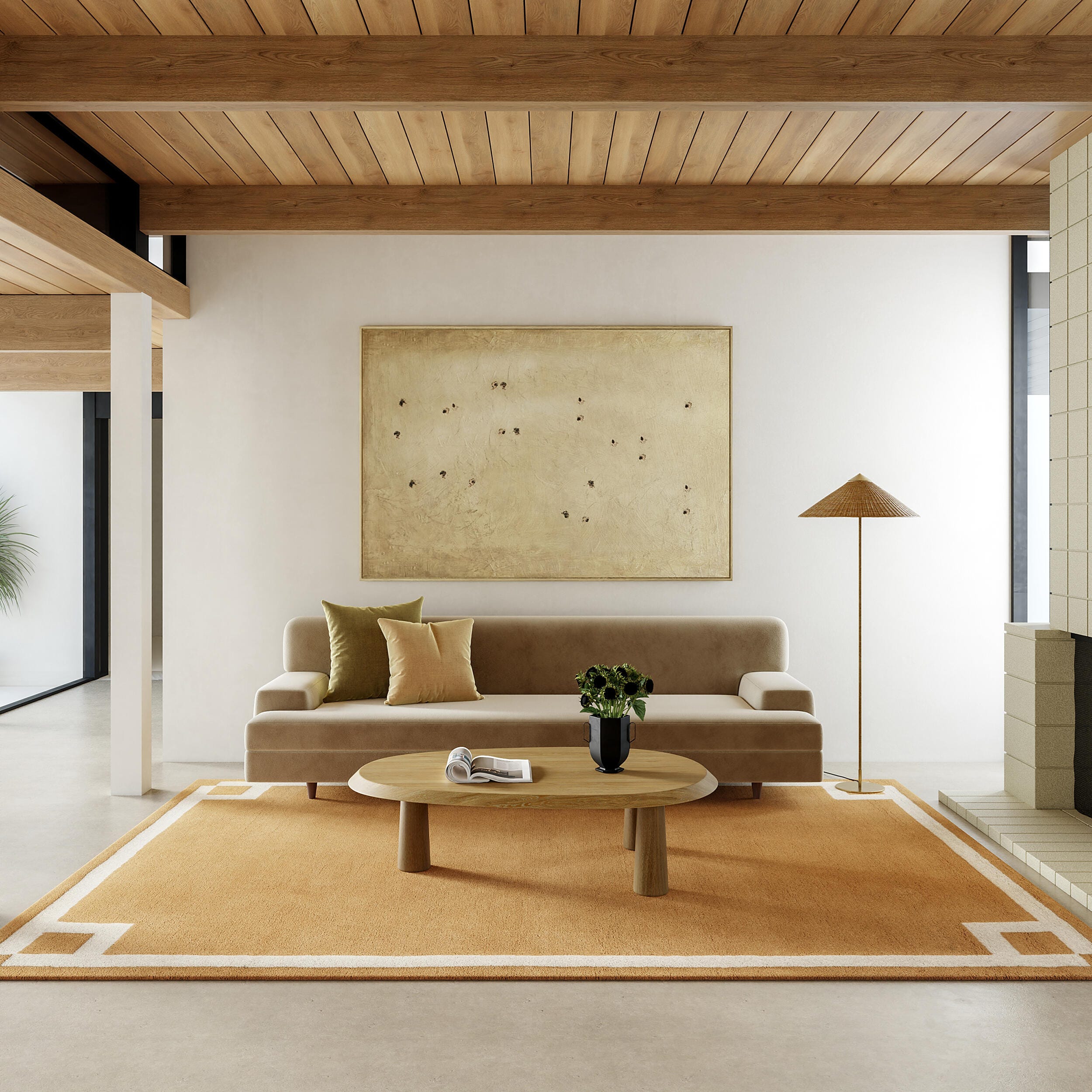 Click here for Nuloom Grace 3 x 5 Area Rug  Golden Yellow prices