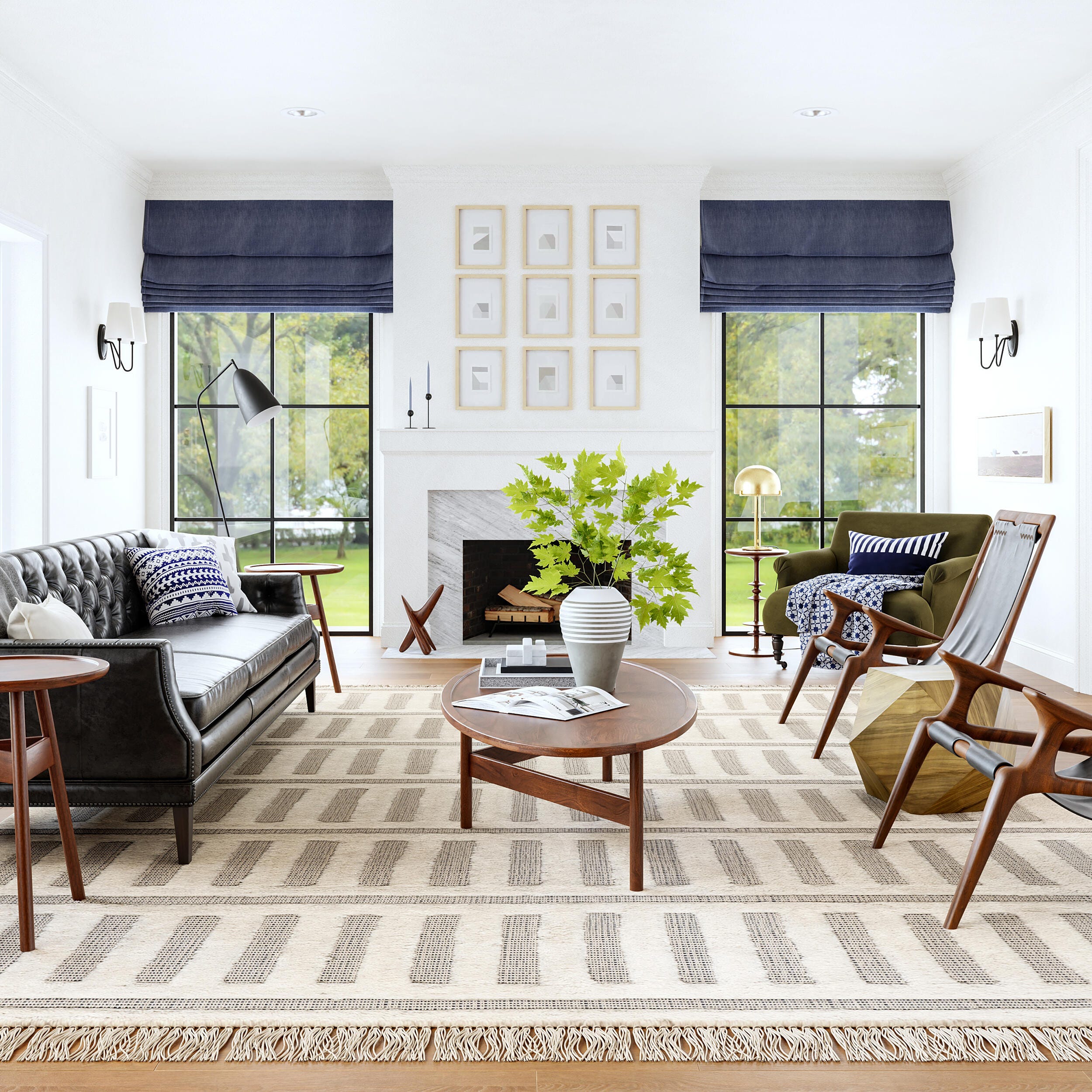 Click here for Nuloom Merrick 5 x 8 Area Rug  Blue prices