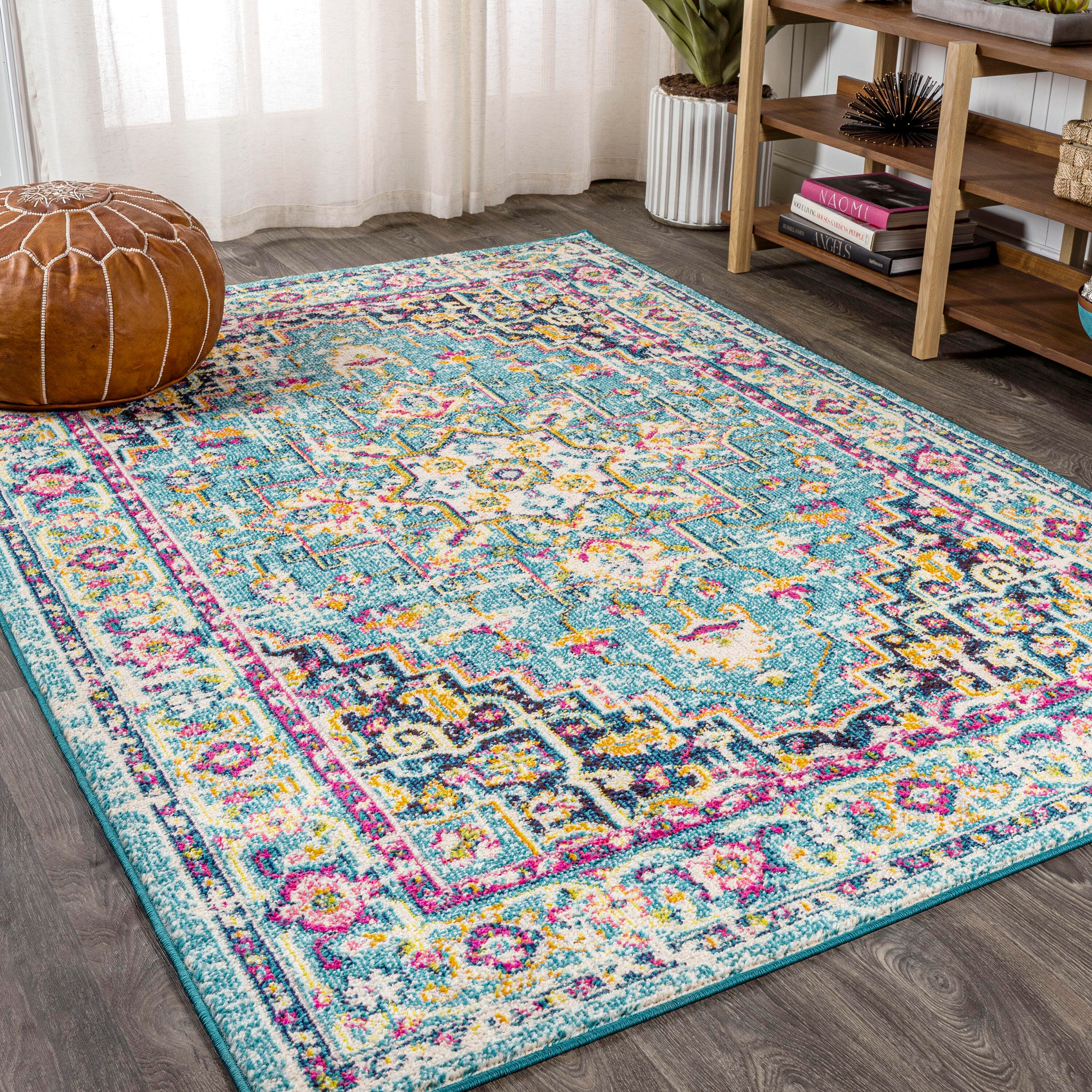 Click here for JONATHAN Y Brooklyn 4 x 6 Area Rug  Blue/Multi prices