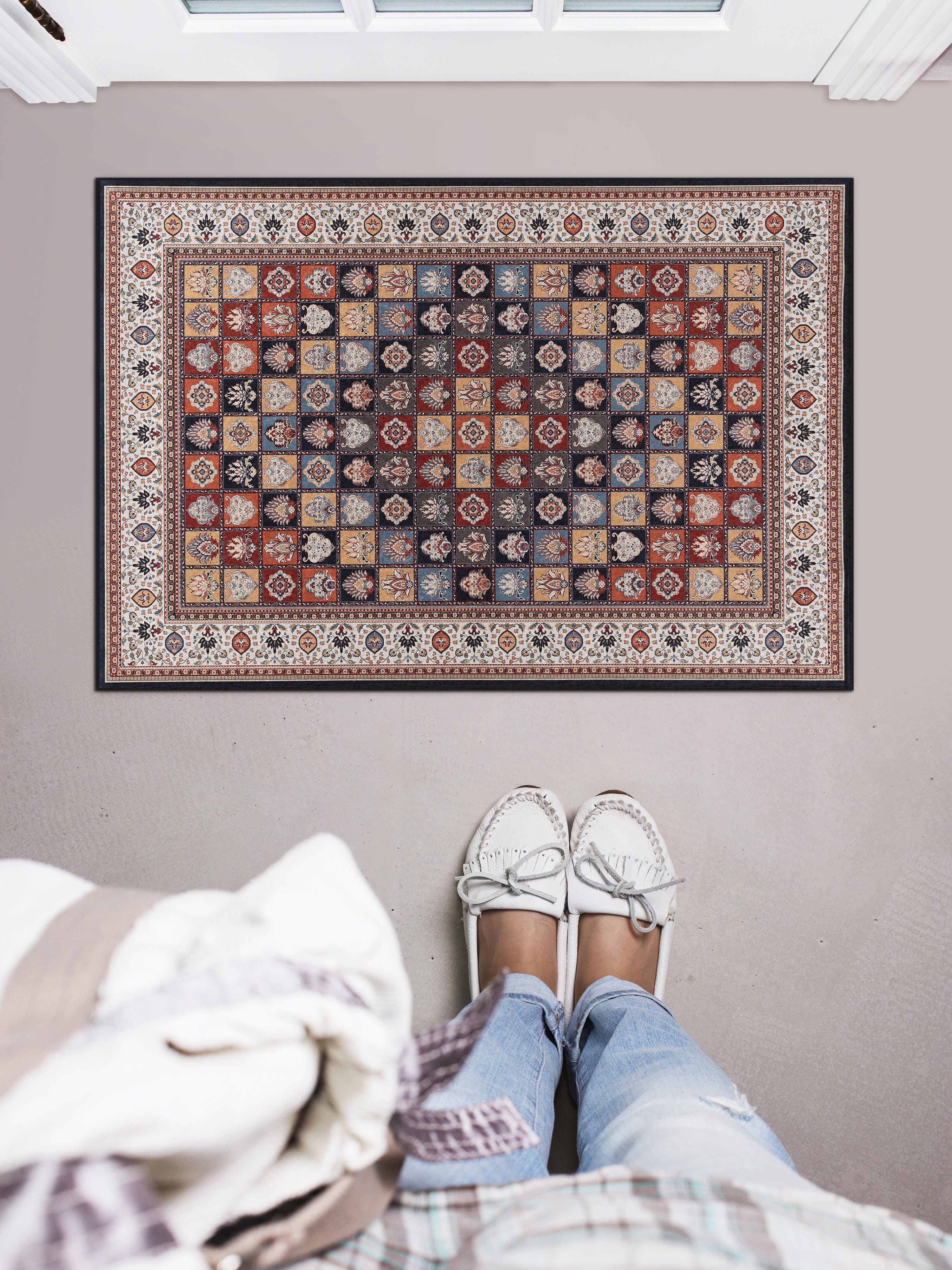 Click here for Linon Emerald Aerin 22 x 32 Area Rug  Multi prices