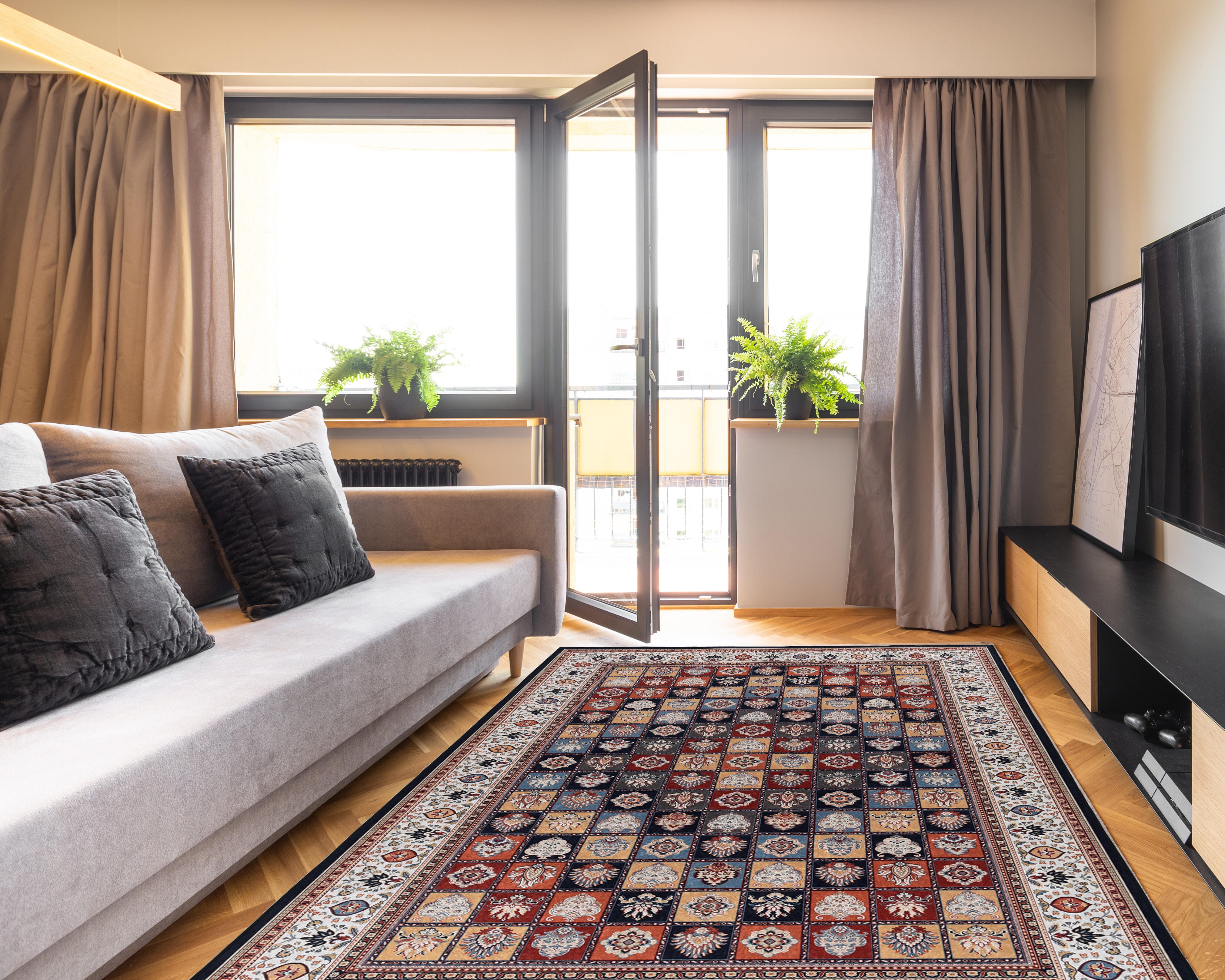 Click here for Linon Emerald Aerin 67 x 97 Area Rug  Multi prices