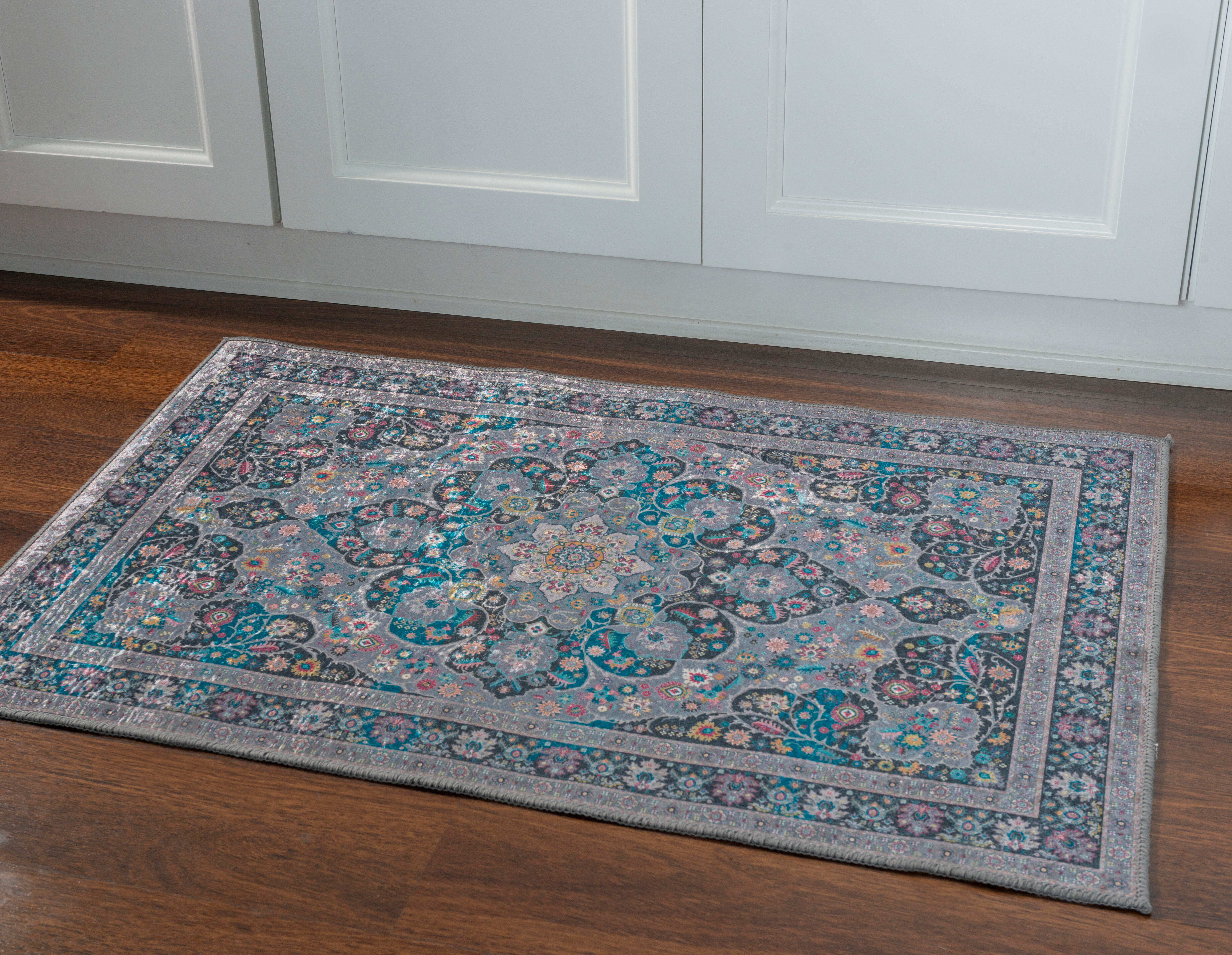 Click here for Linon Emerald Grenier 22 x 32 Area Rug  Gray prices