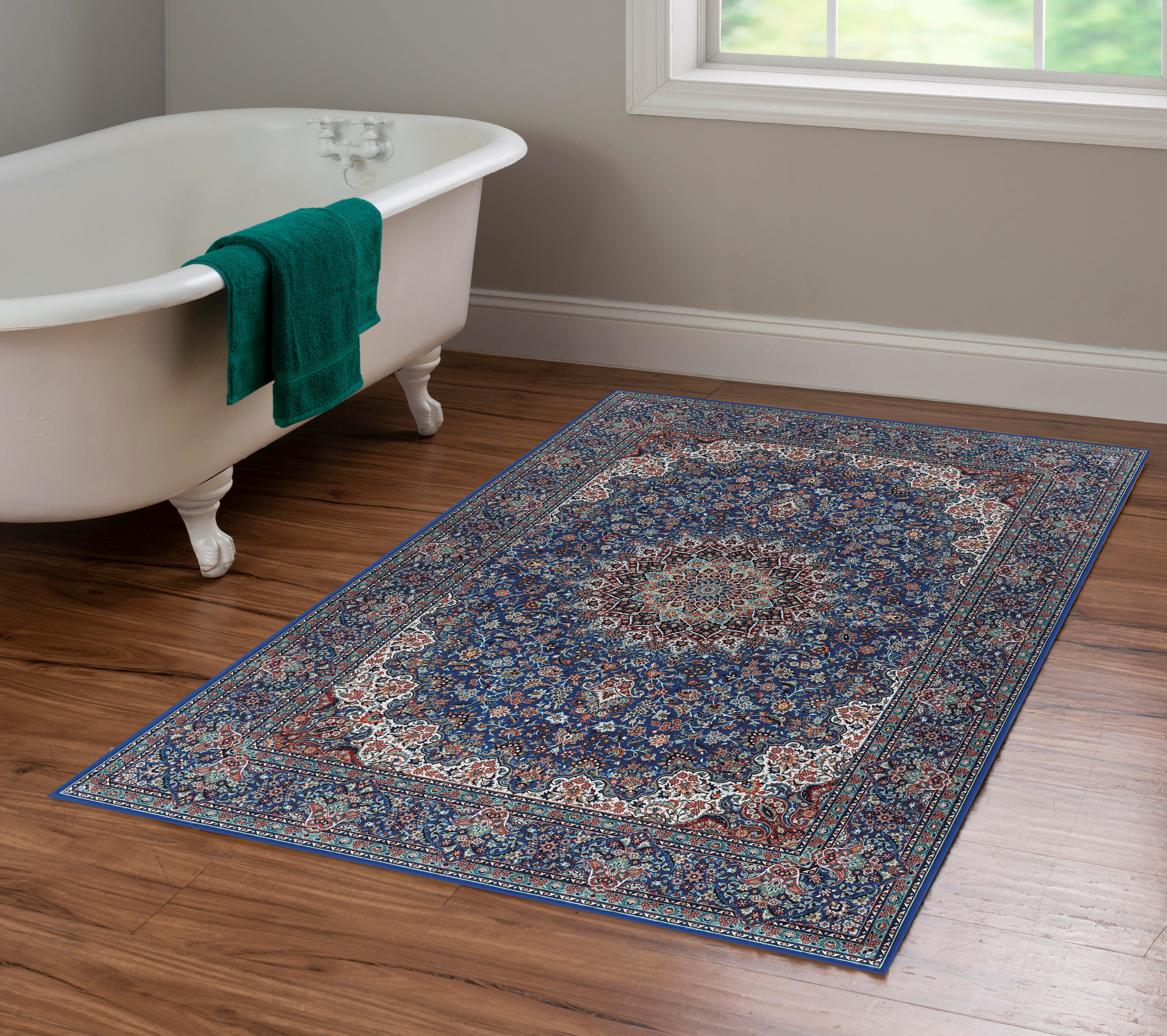 Click here for Linon Emerald Klein 33 x 5 Area Rug  Blue prices