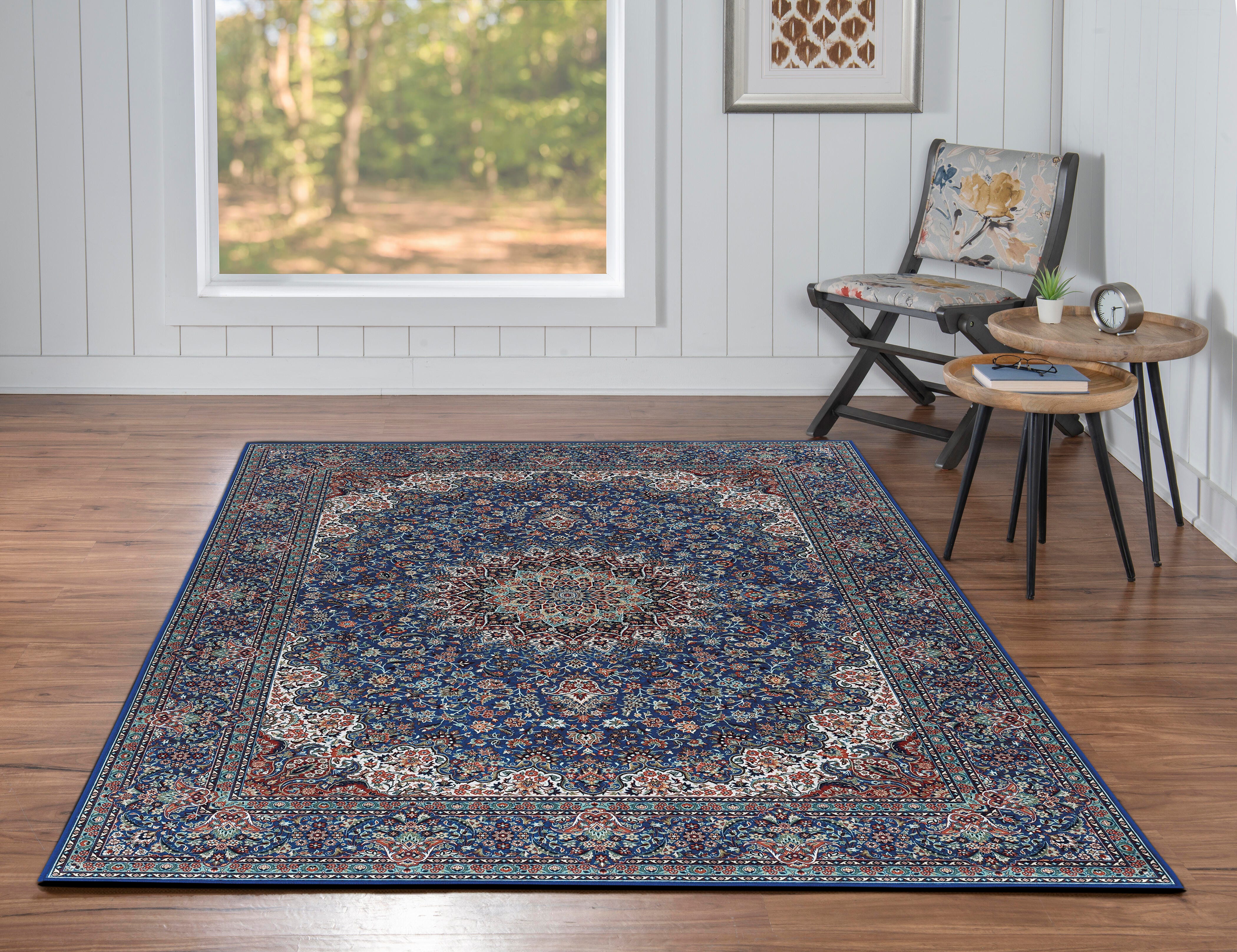 Click here for Linon Emerald Klein 5 x 7 Area Rug  Blue prices