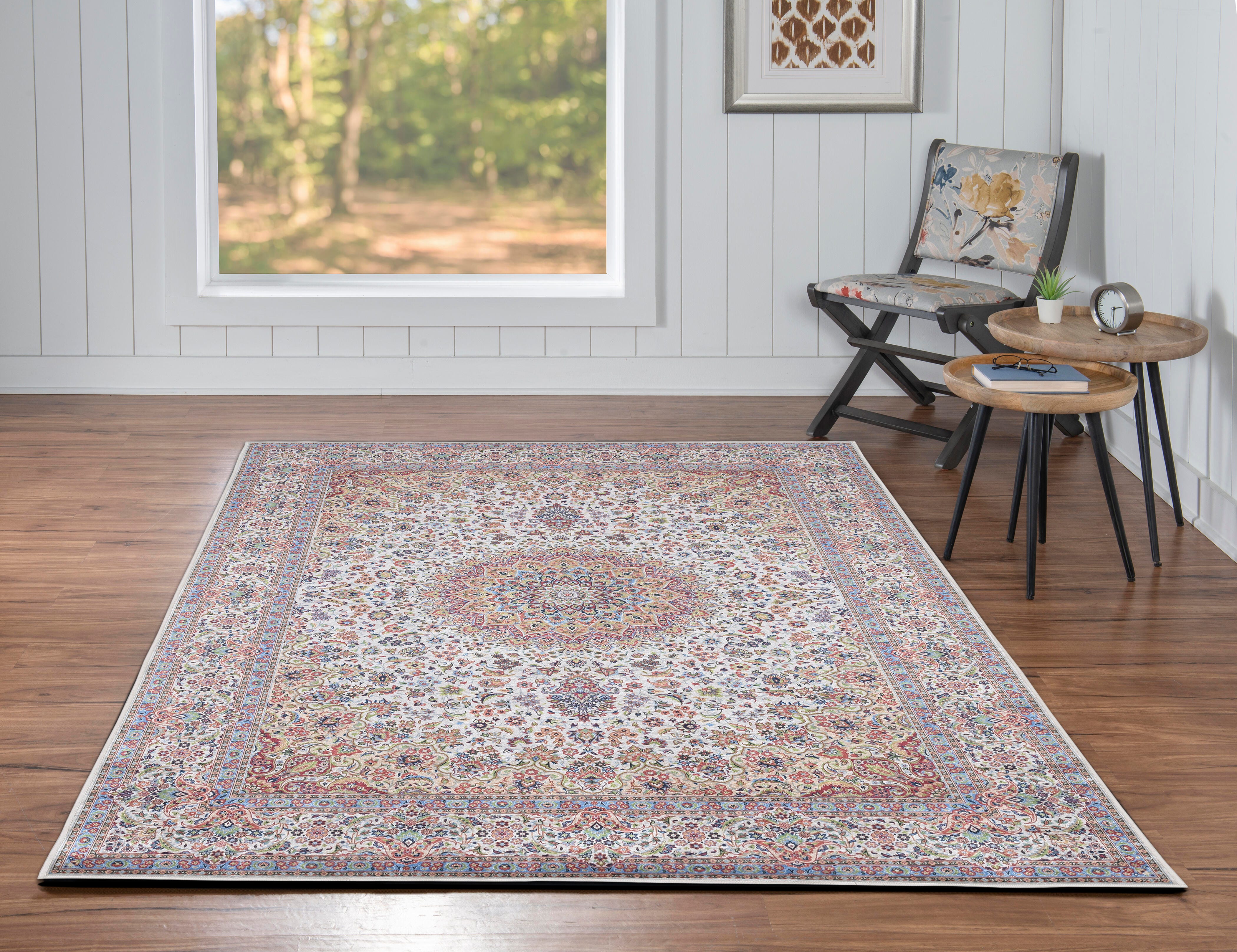 Click here for Linon Emerald Kramer 5 x 7 Area Rug  Ivory prices