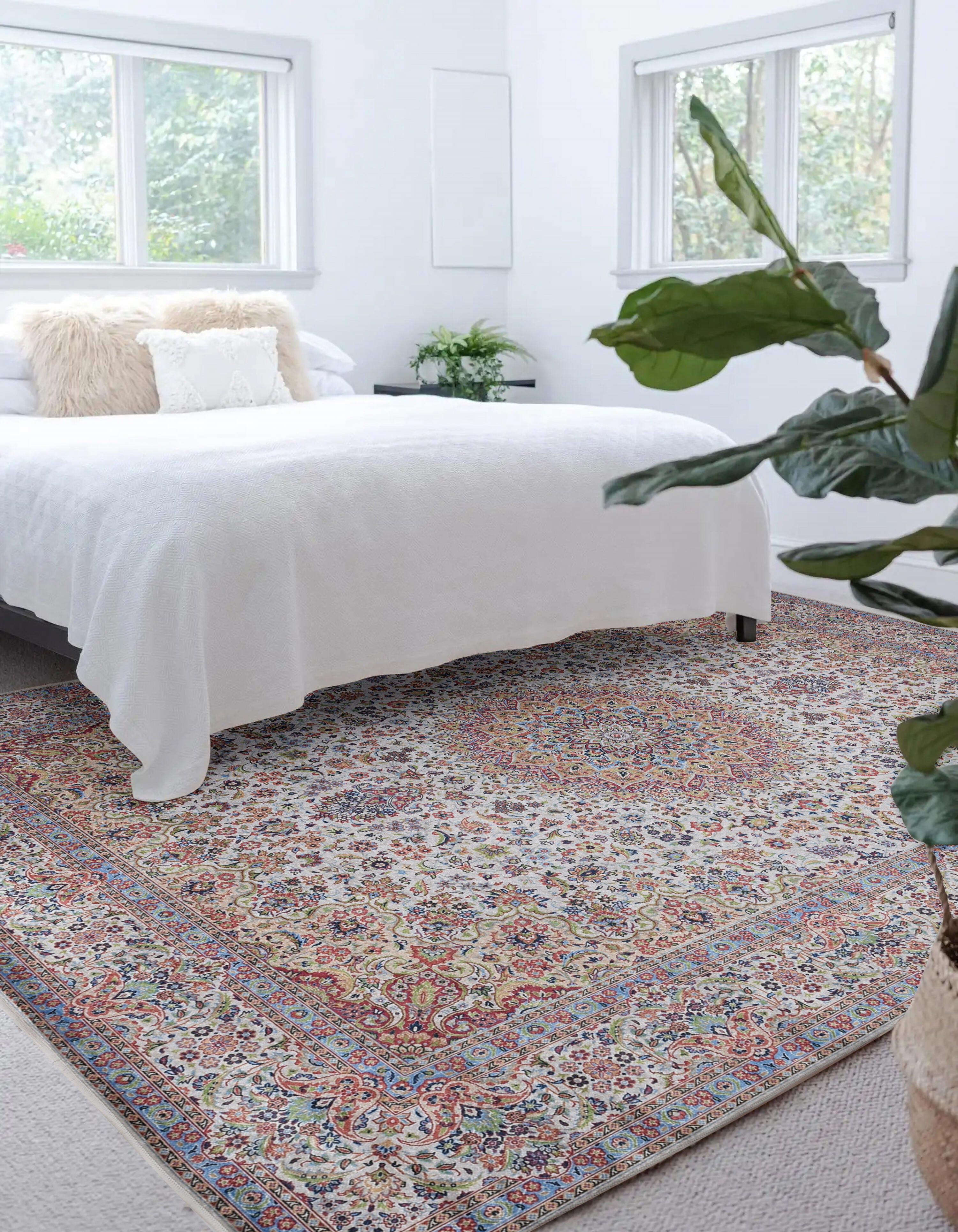 Click here for Linon Emerald Kramer 67 x 97 Area Rug  Ivory prices