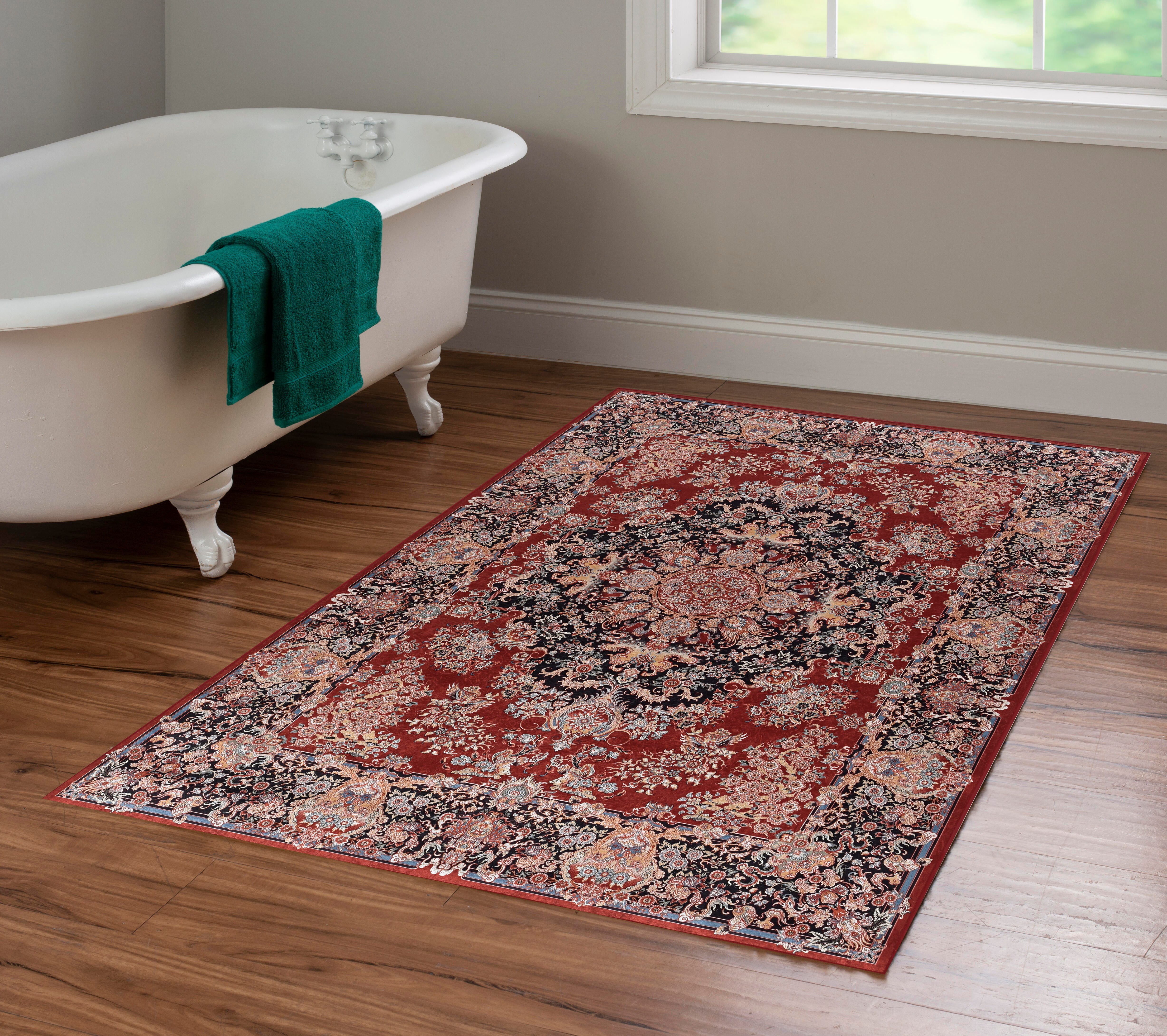 Click here for Linon Emerald Martin 33 x 5 Area Rug  Red prices